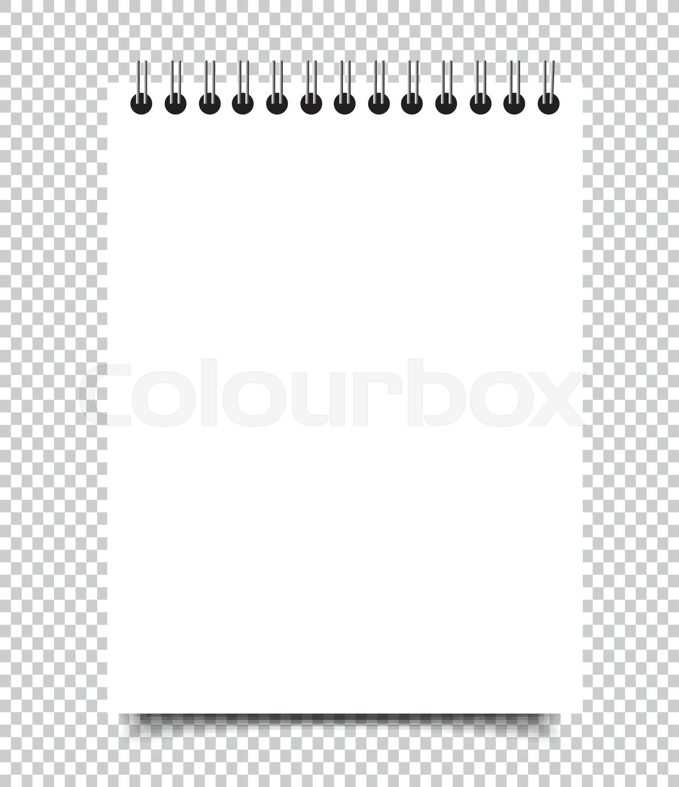 Blank Square notebook calendar mockup cover template | Stock vector ...