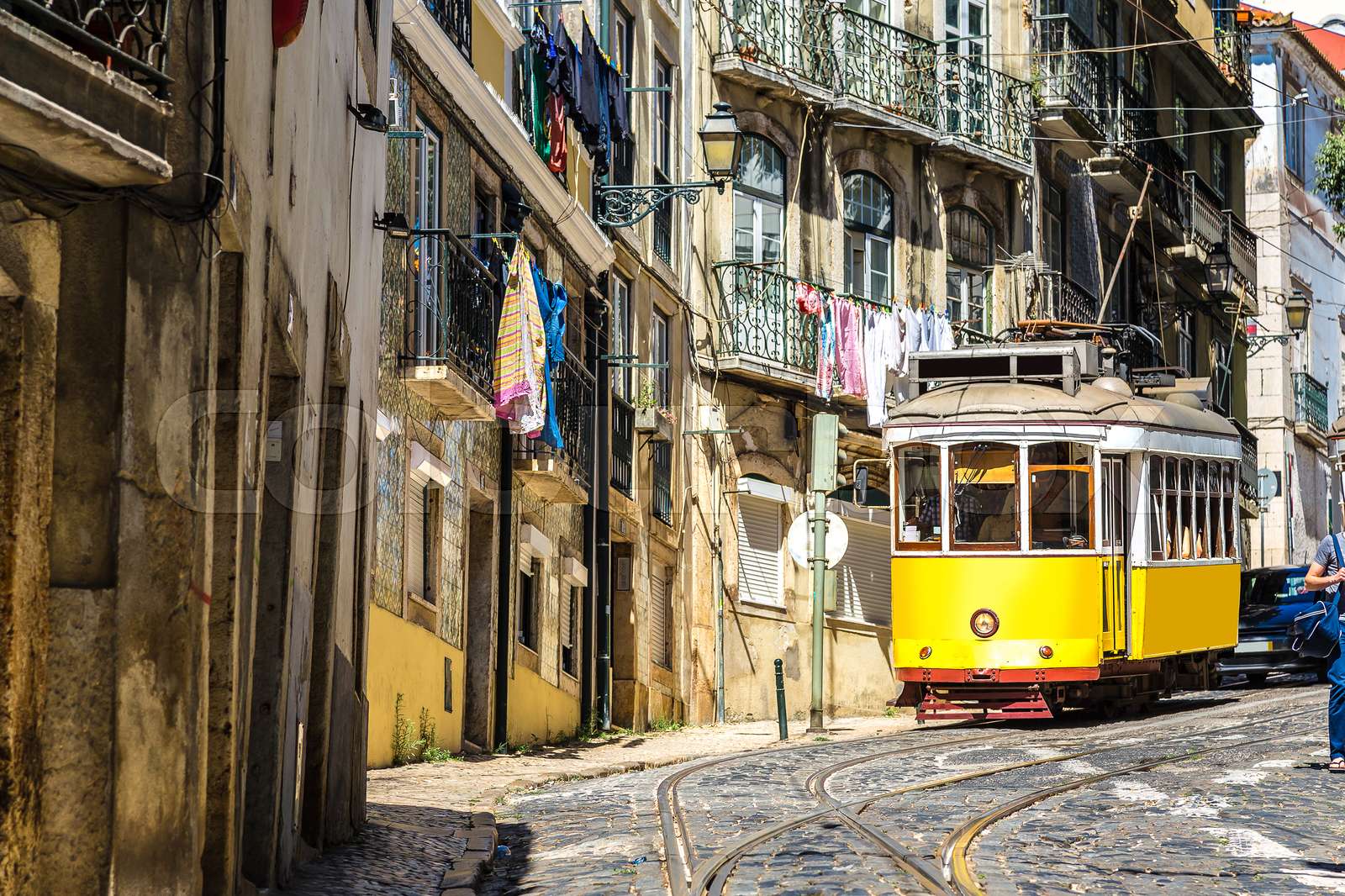 Lisbon tram | Stock image | Colourbox