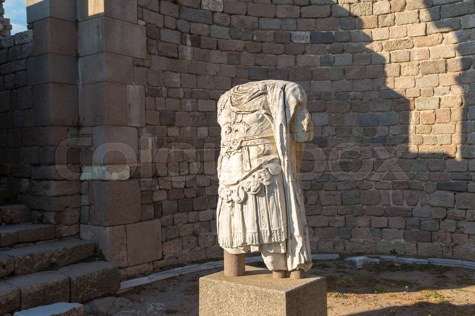 Headless statue in Pergamon, Turkey | Stock image | Colourbox