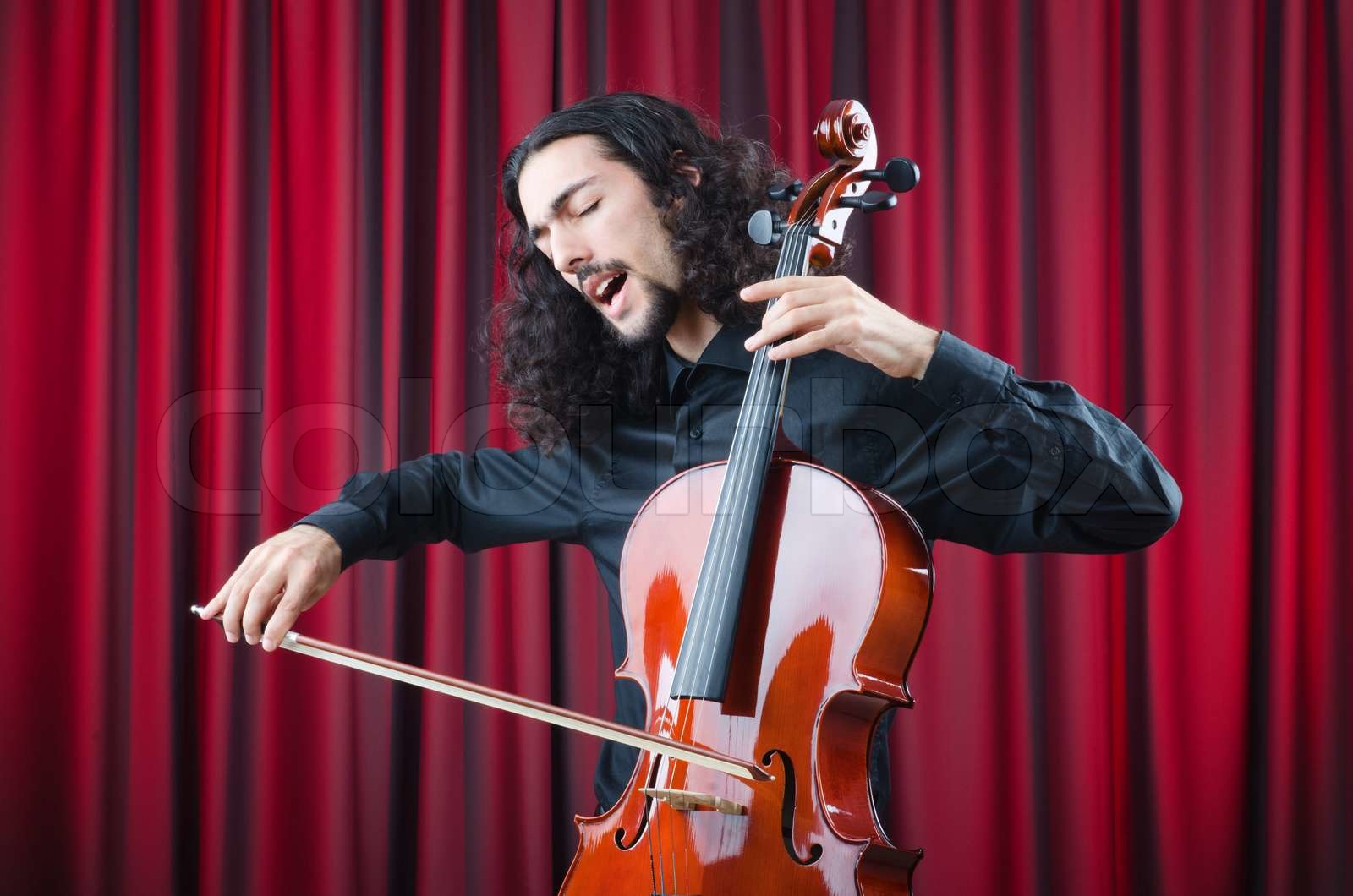Man playing the cello | Stock image | Colourbox