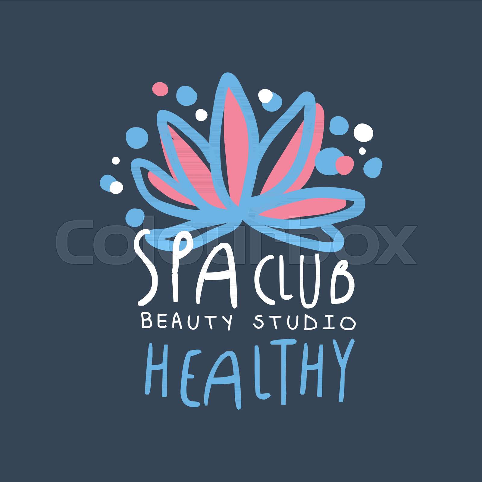 Spa club, health and beauty studio logo, badge for wellness, yoga ...
