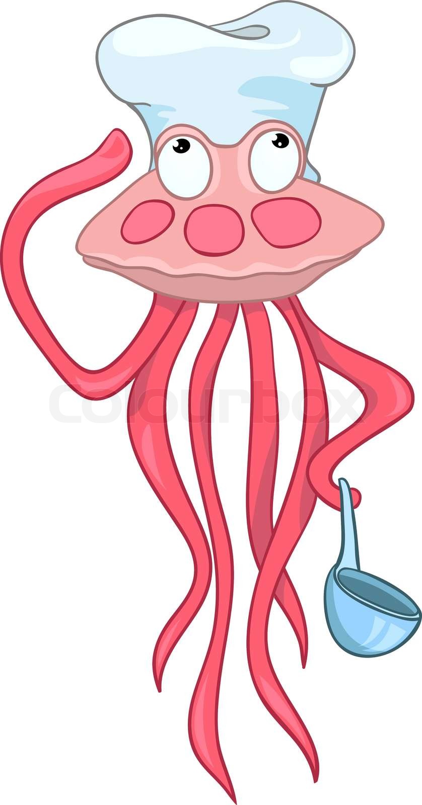 Cartoon Character Medusa Isolated on White Background Vector | Stock ...