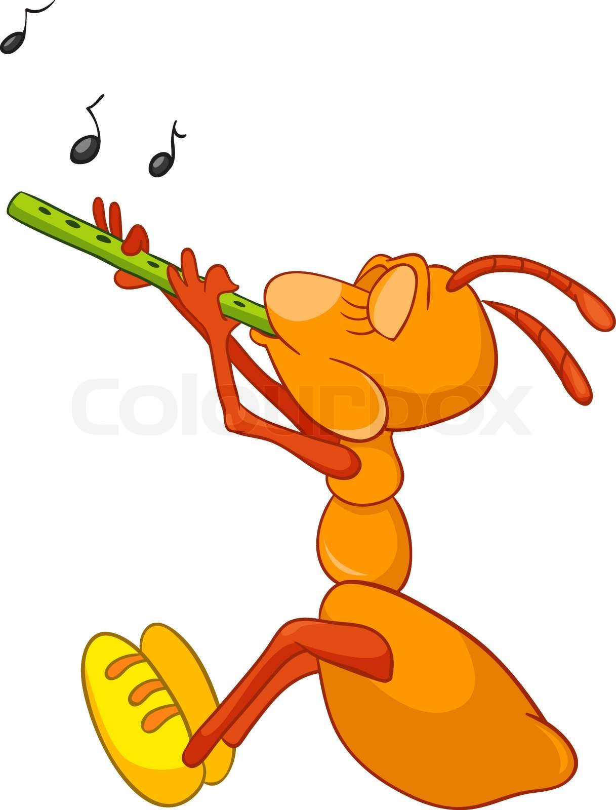 Cartoon Character Ant Isolated on White Background Vector | Stock ...