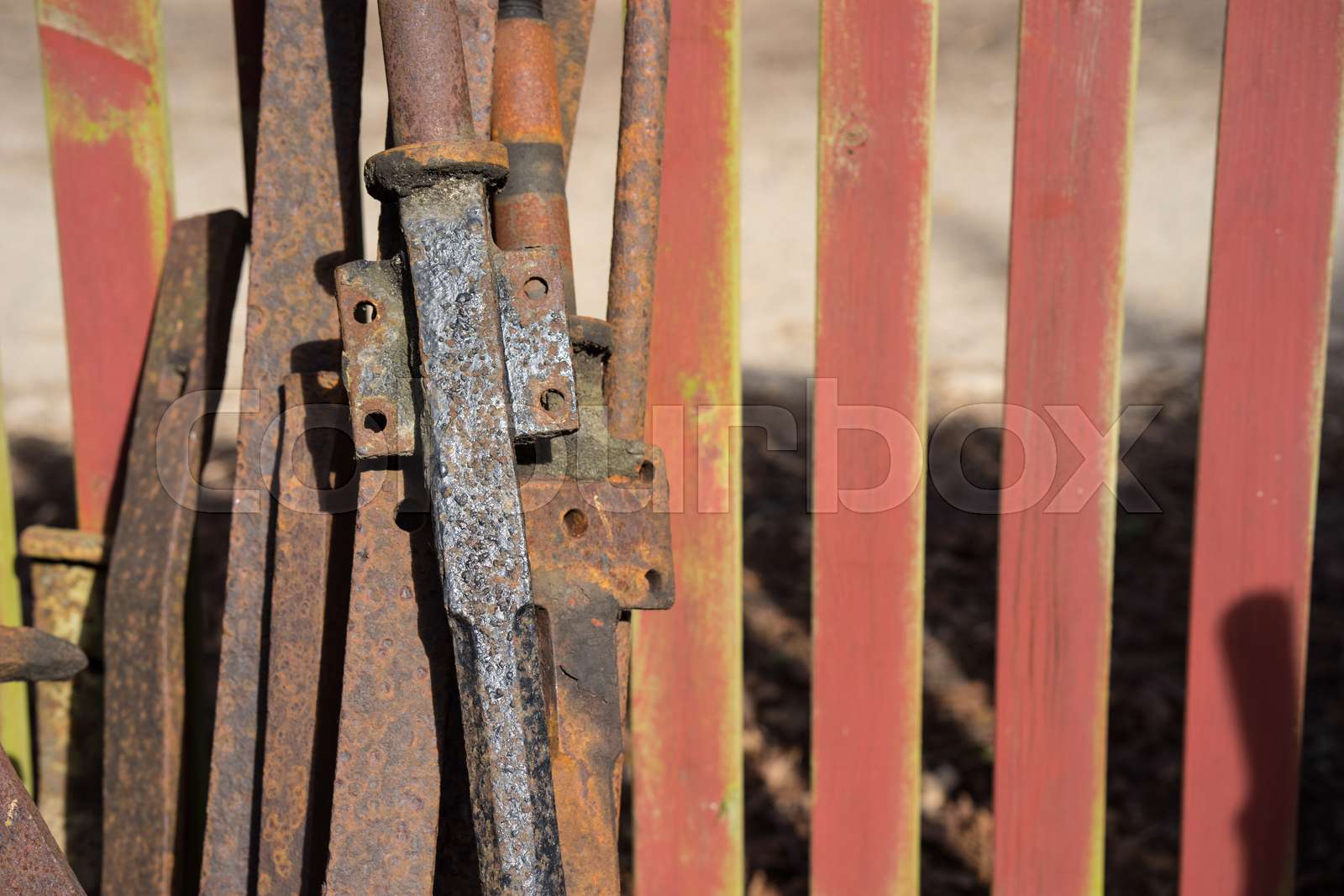Pile of rusted iron | Stock image | Colourbox