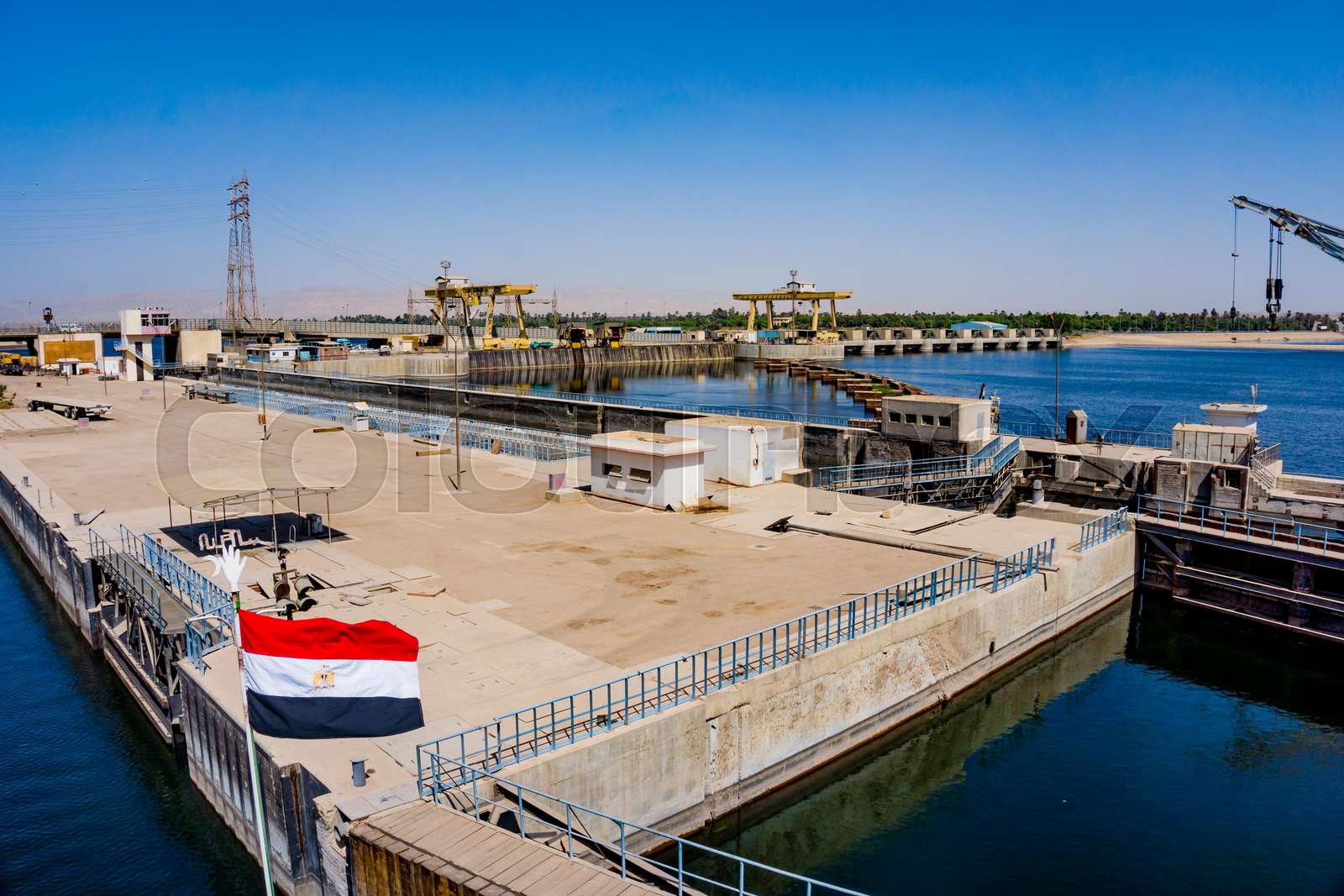 Esna dam on the Nile River, Egypt | Stock image | Colourbox