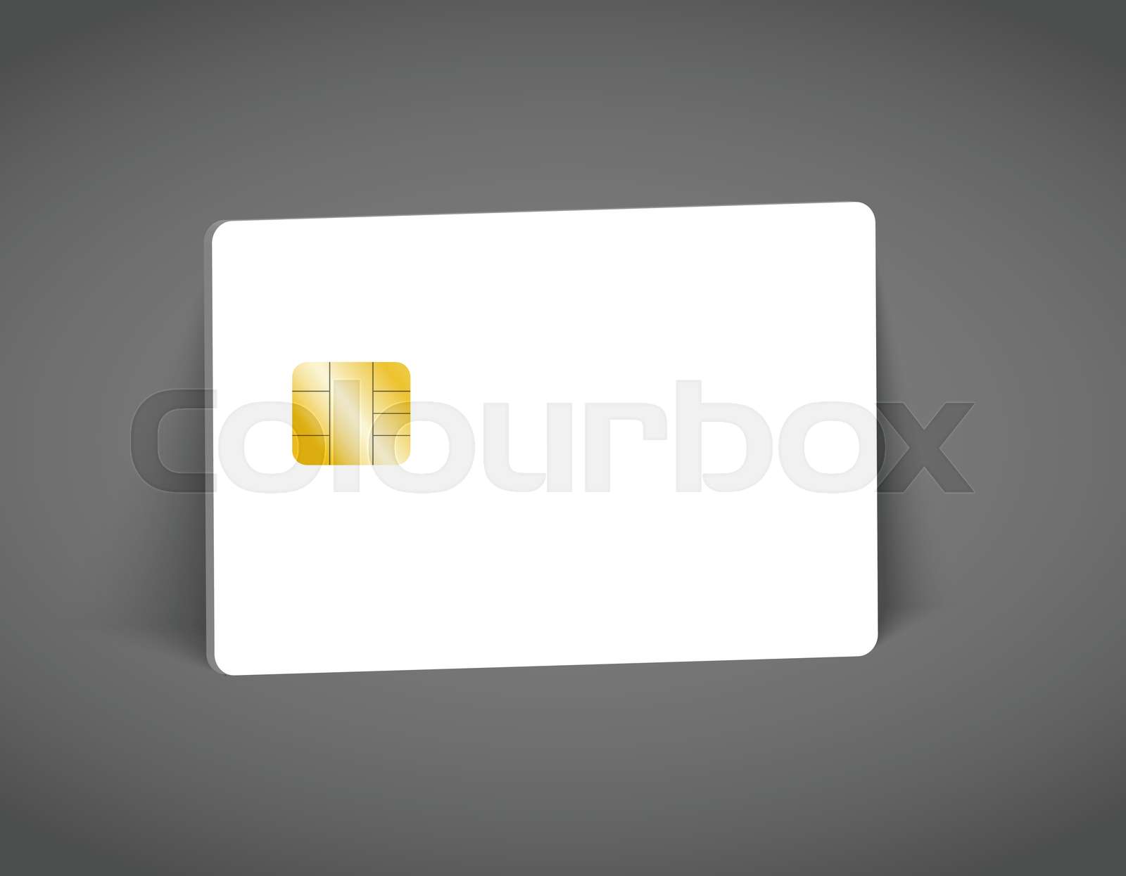 Blank chip card banking empty card mockup template | Stock vector ...