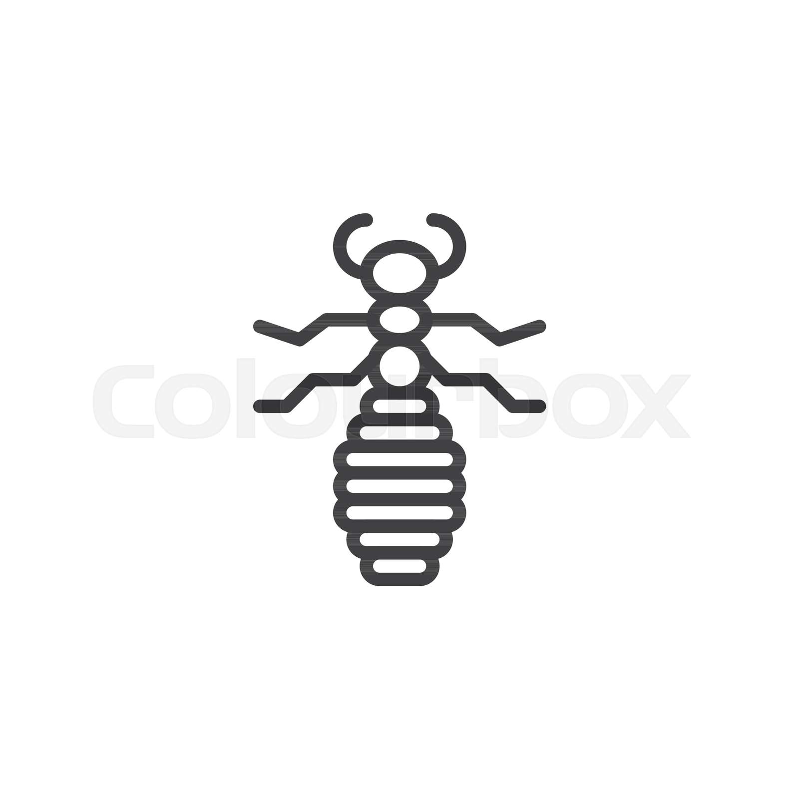 piojo, único, saltar | Vector de archivo | Colourbox