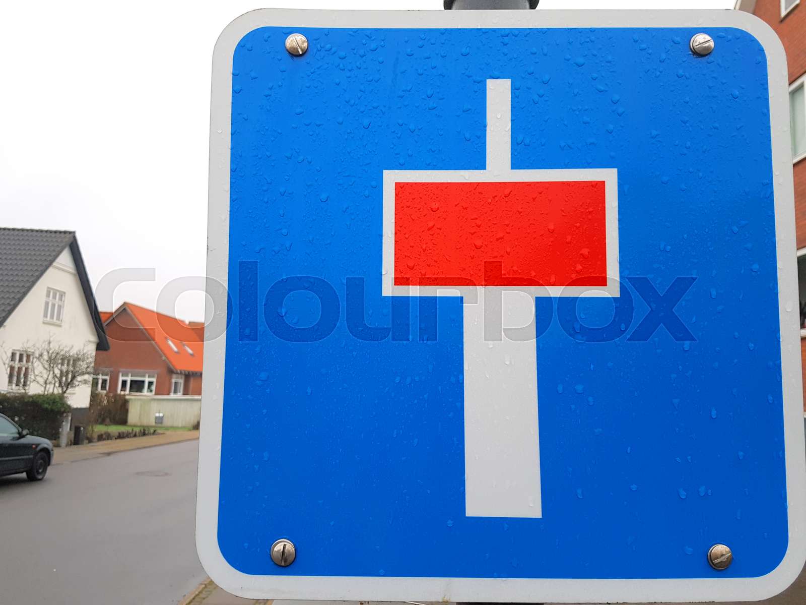 Skilt der symboliserer blind vej | Stock foto | Colourbox
