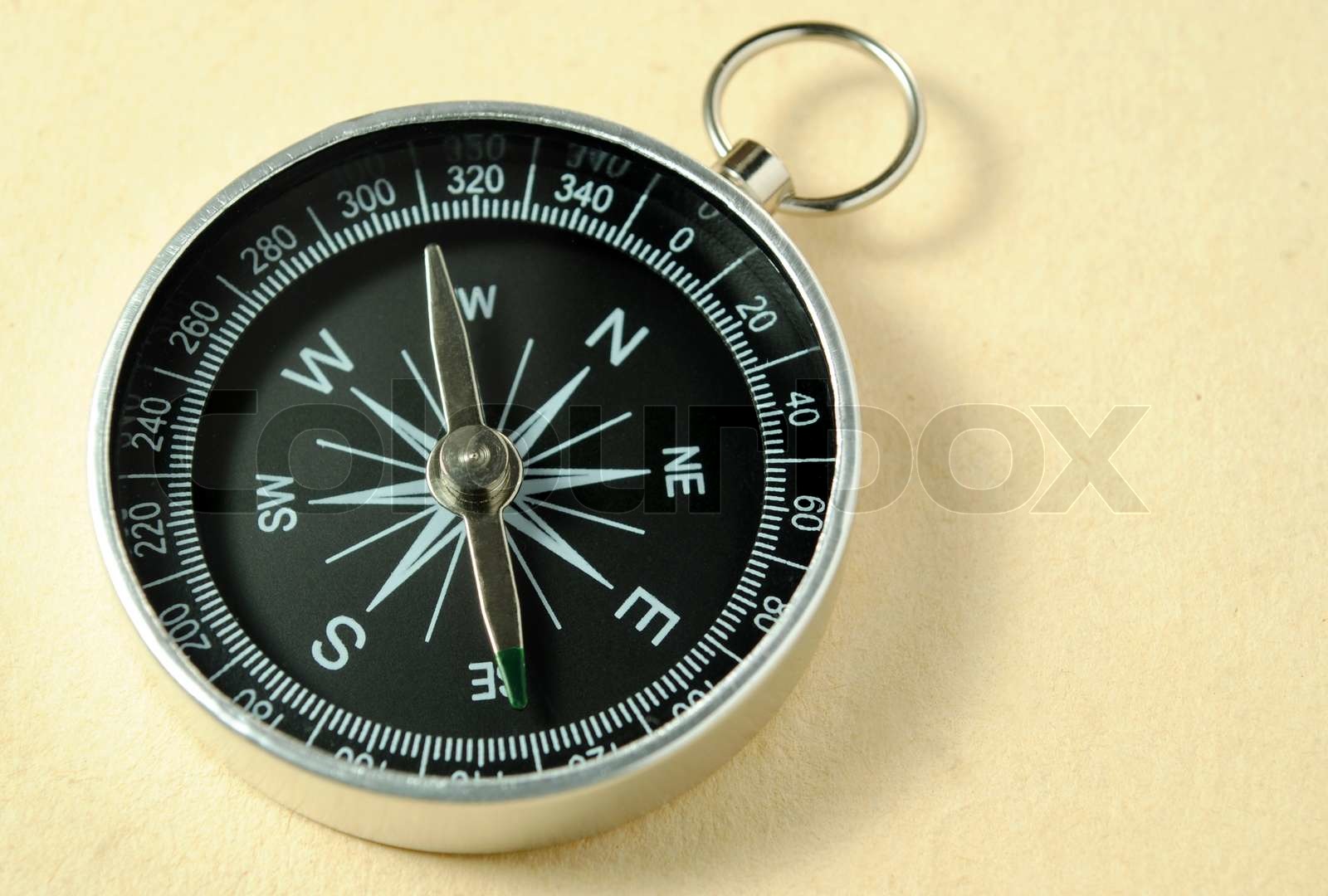 Compass in black with white markings | Stock image | Colourbox