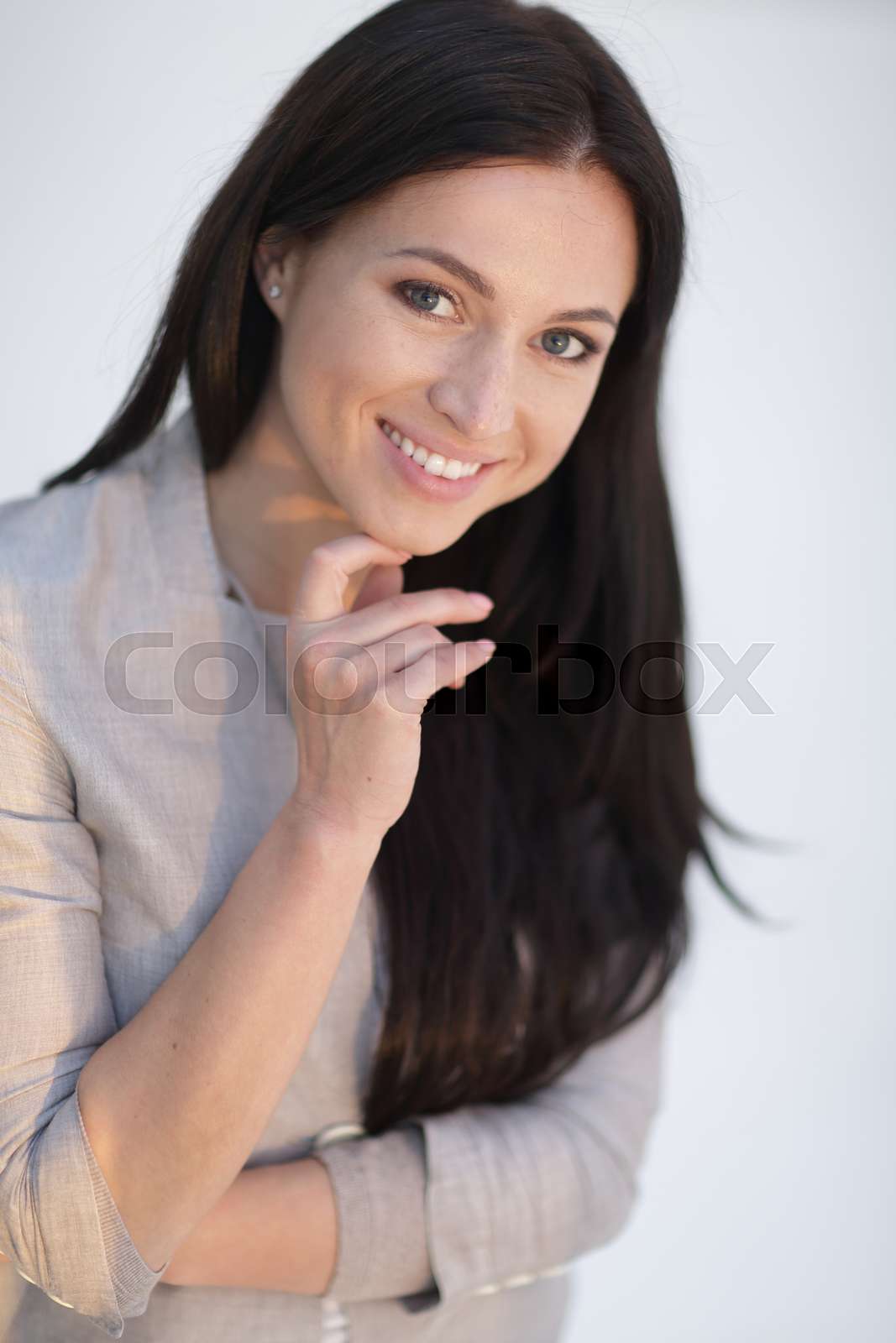 close-up . Successful modern young woman. | Stock image | Colourbox close-up . Successful modern young woman. | Stock image | Colourbox