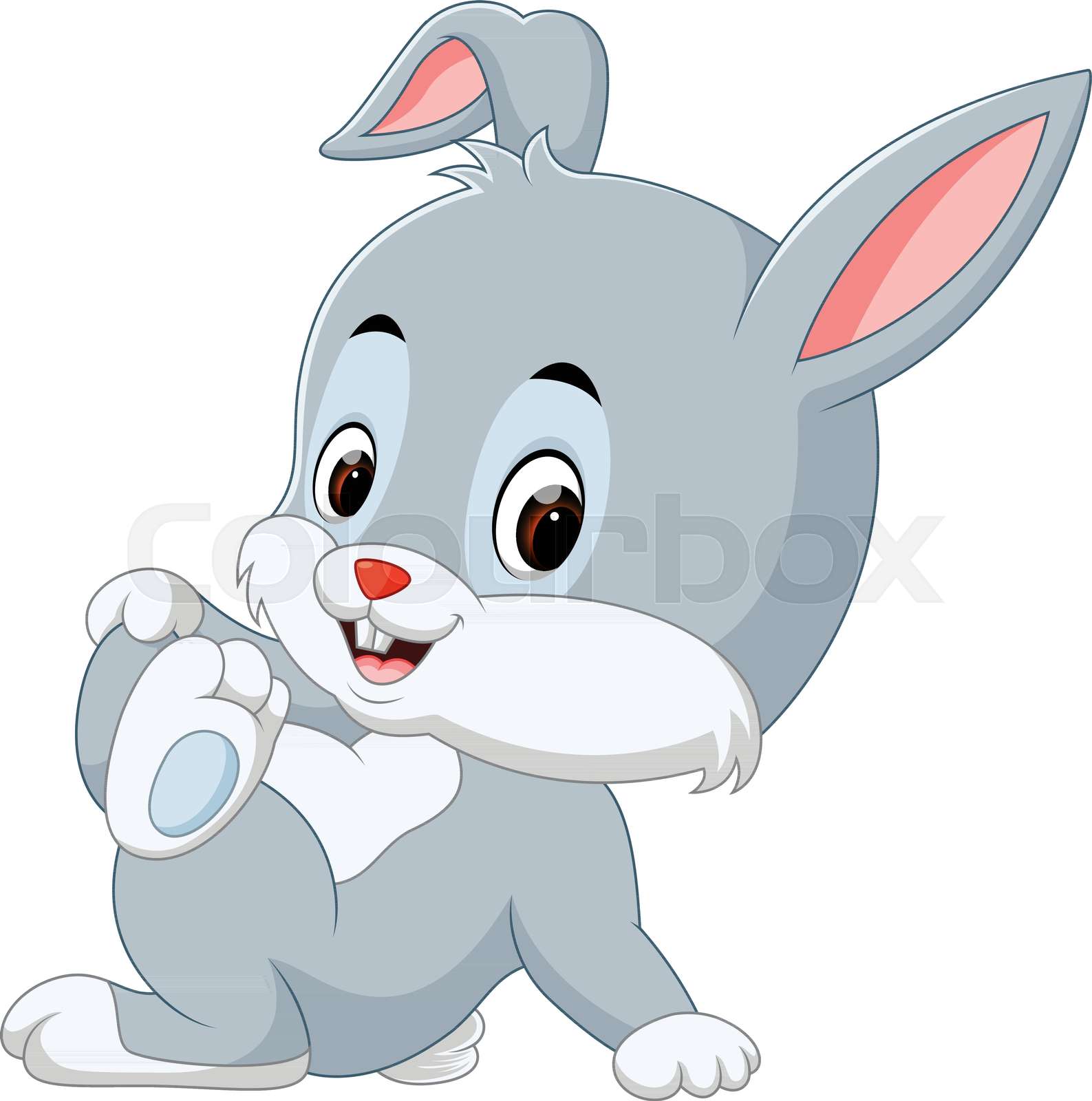 cartoon, hase, tier | Stock-Vektor | Colourbox