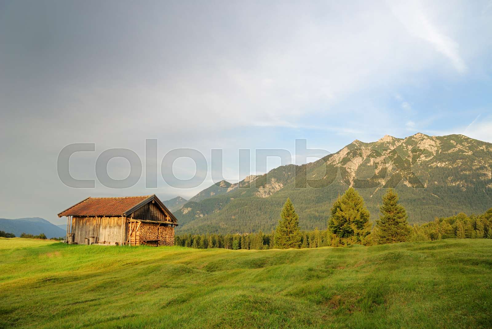 Alpine barn | Stock image | Colourbox