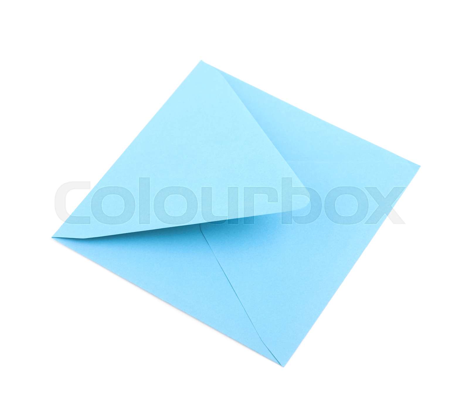 Sqaure shaped paper envelope isolated | Stock image | Colourbox