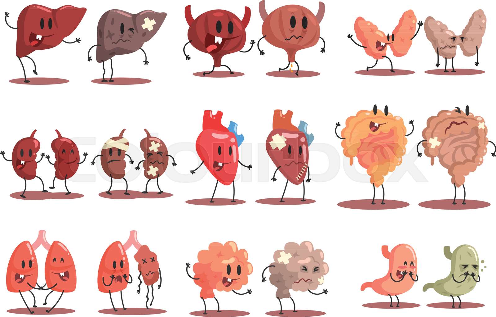 Unhealthy Body Image Cartoon