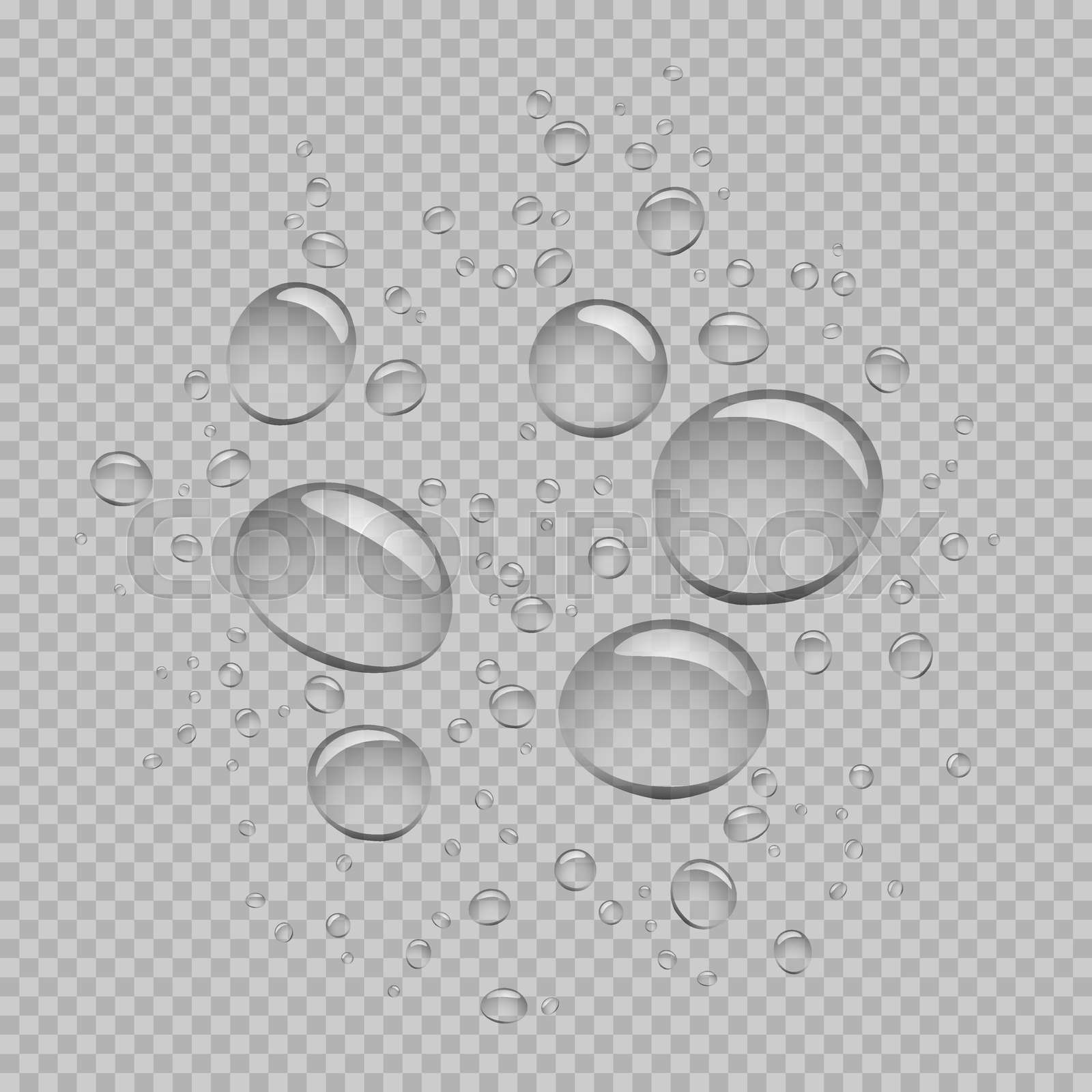 water bubbles template transparent | Stock vector | Colourbox