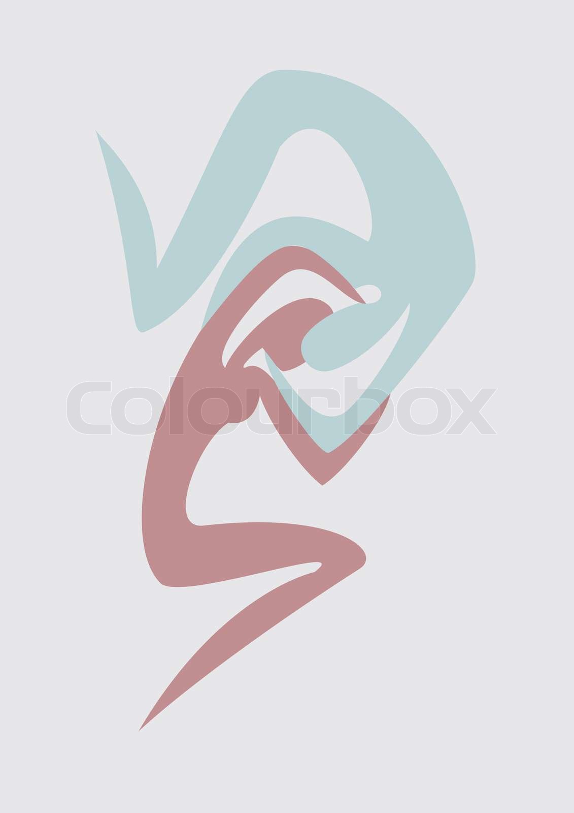 This is a symbolic representation of a single male and female principle ...