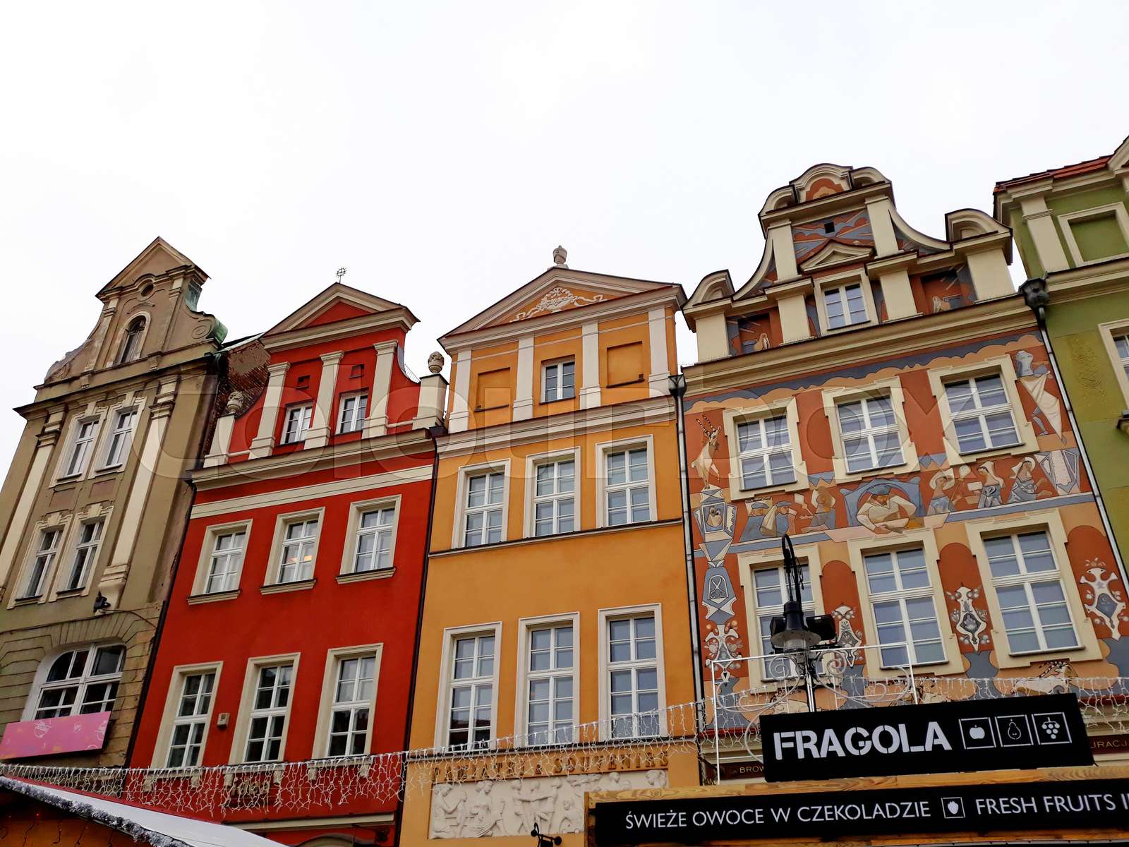 Old Market Square architecture with colorful buildings | Stock image ...