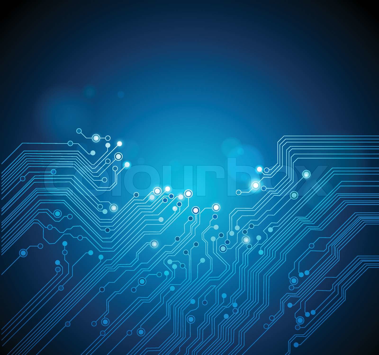 circuit board abstract technology background | Stock vector | Colourbox