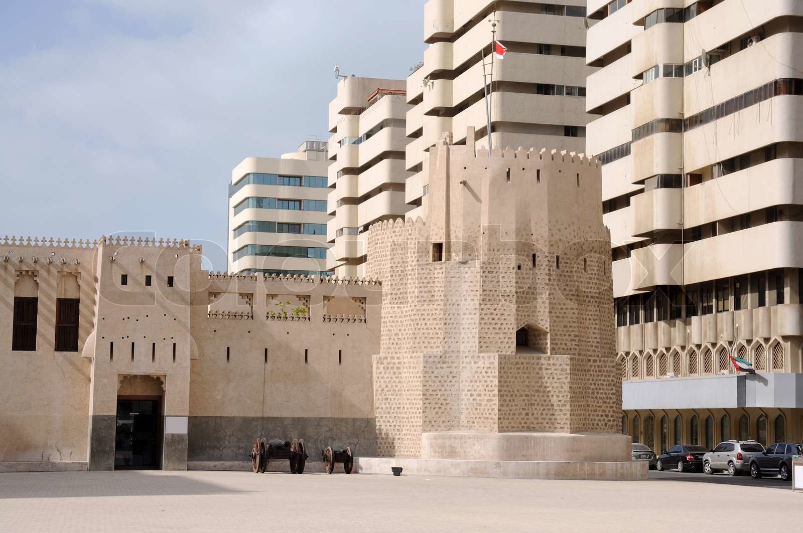 Al Hisn Sharjah Fort, Sharjah City United Arab Emirates | Stock image ...