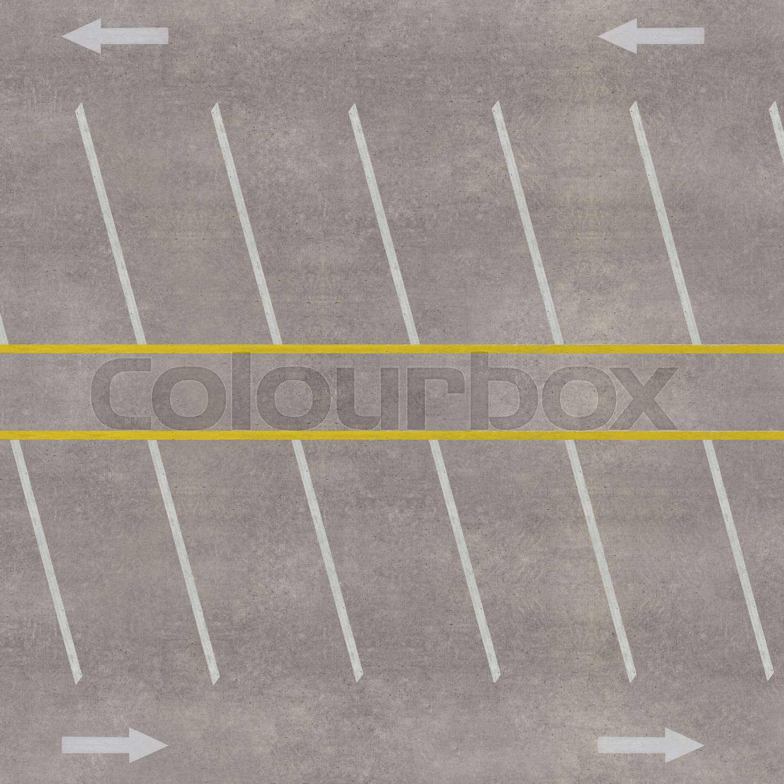 Top view of parking lot | Stock image | Colourbox