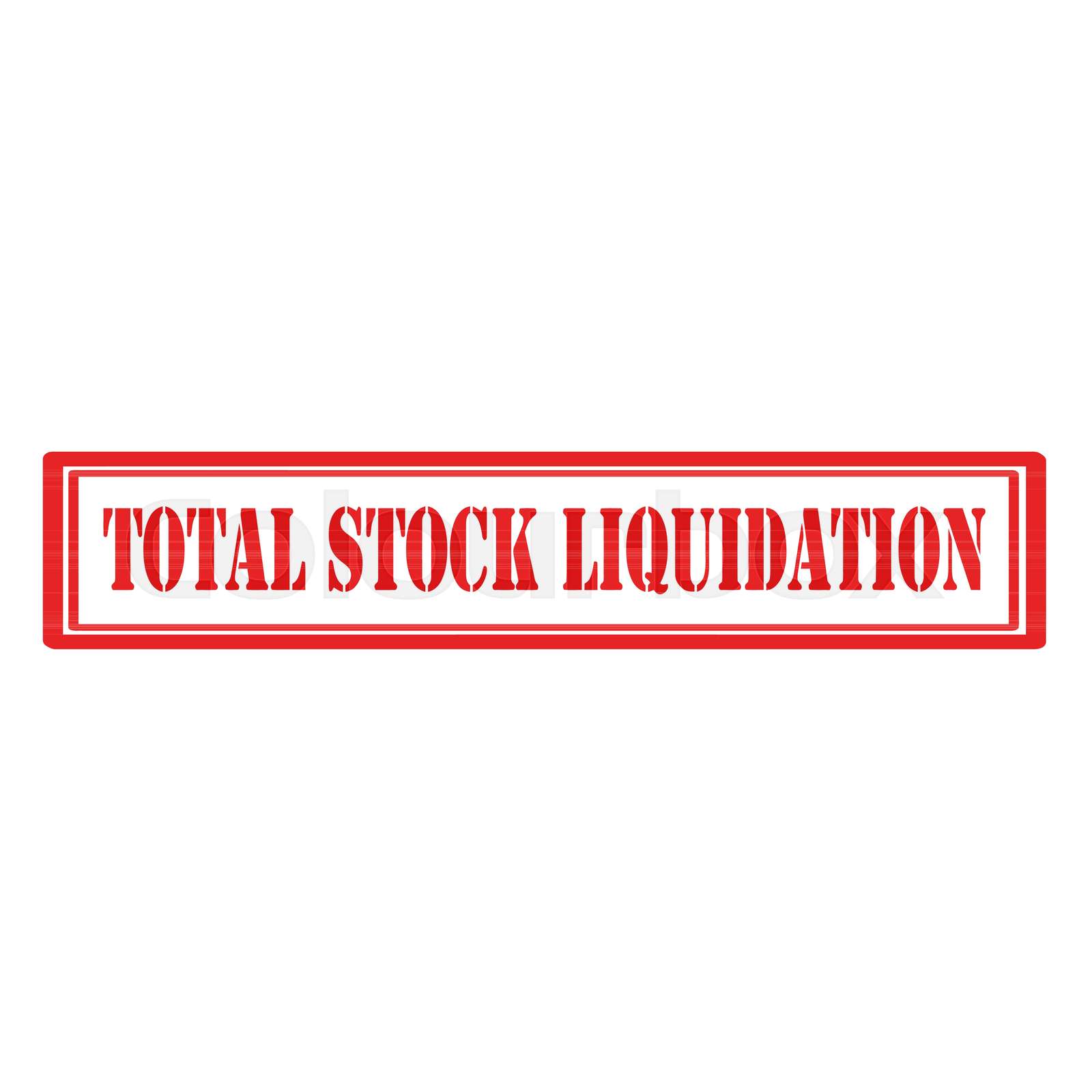 Total Stock Liquidation | Stock vector | Colourbox