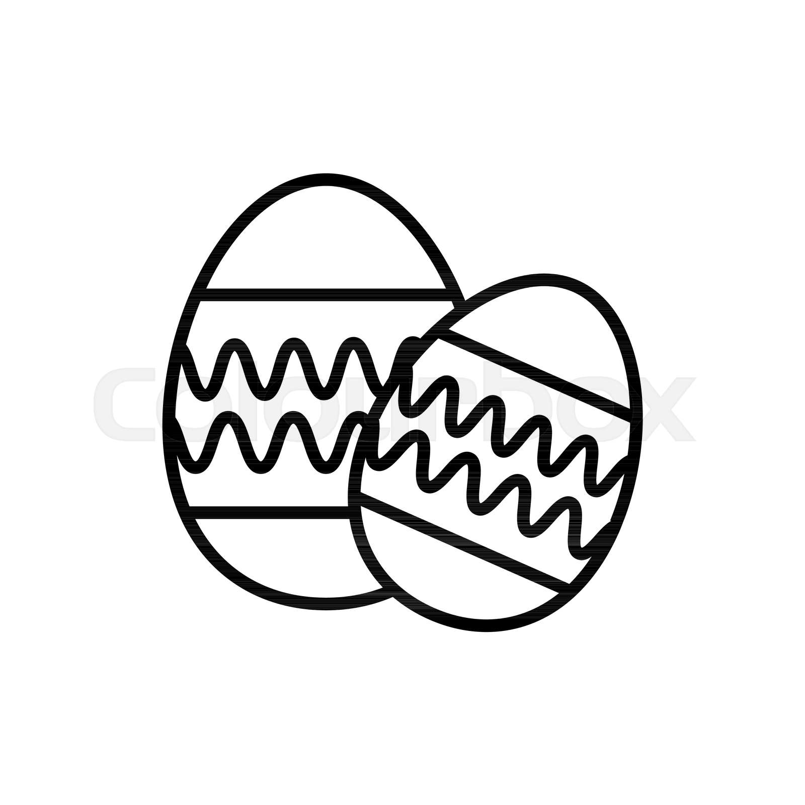 Easter Egg Clipart Black And White