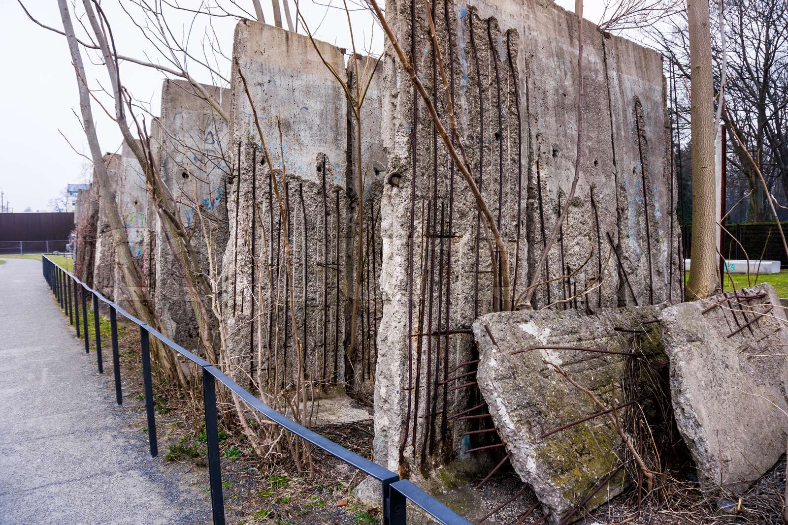 A segment of the Berlin Wall. Remains of Berlin Wall. Berlin Wall ...