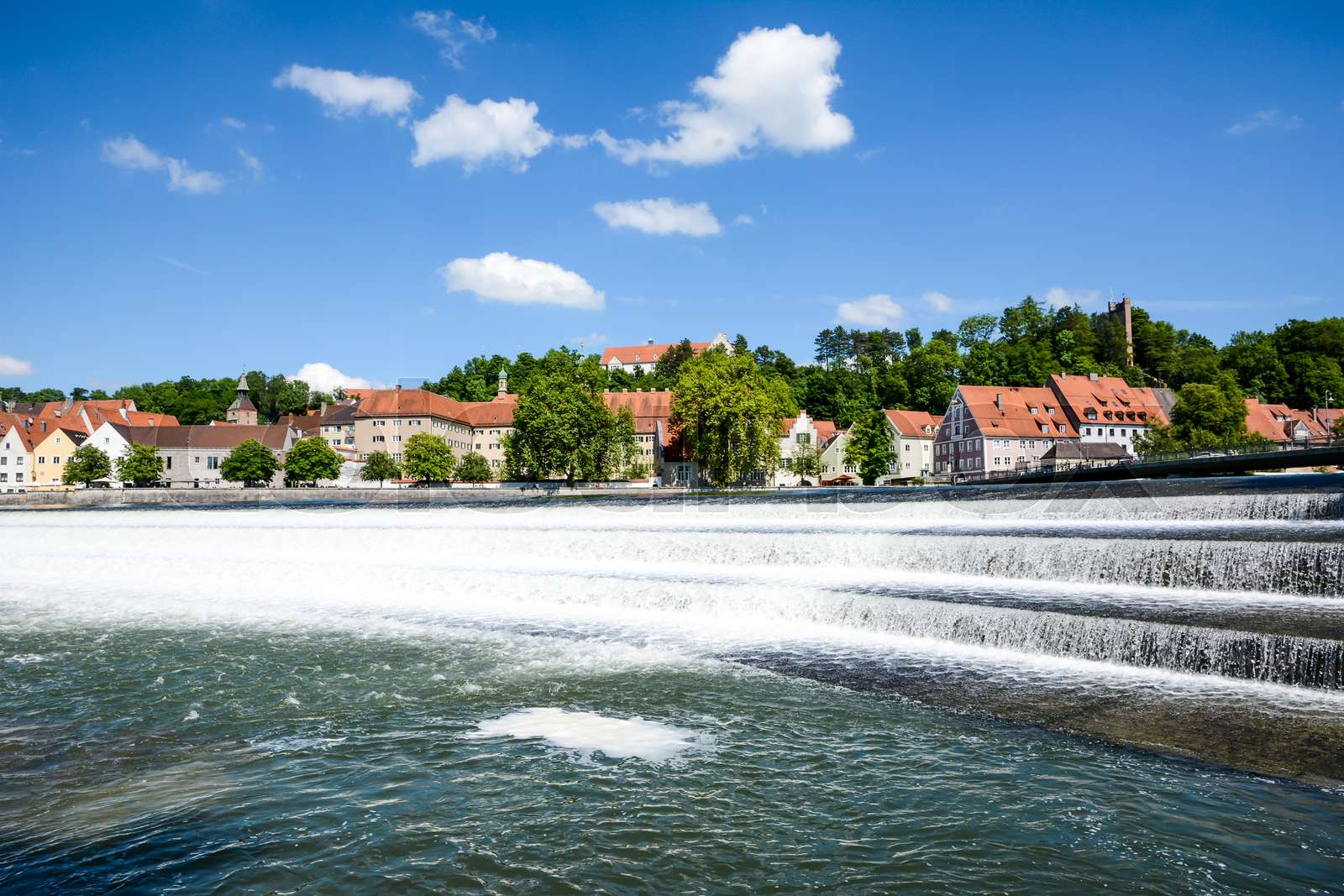 Landsberg at the river Lech | Stock image | Colourbox