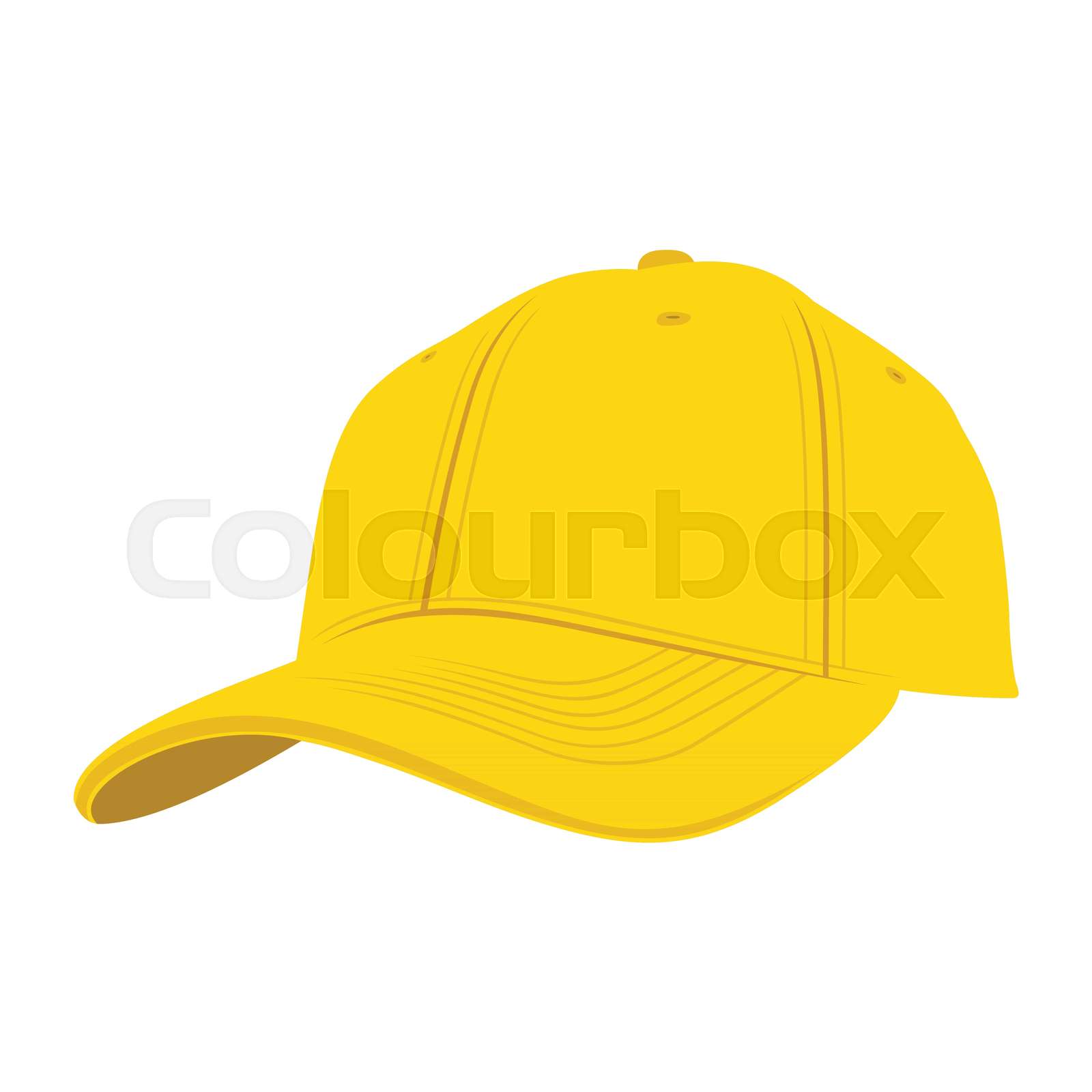 Yellow Baseball Cap | Stock vector | Colourbox