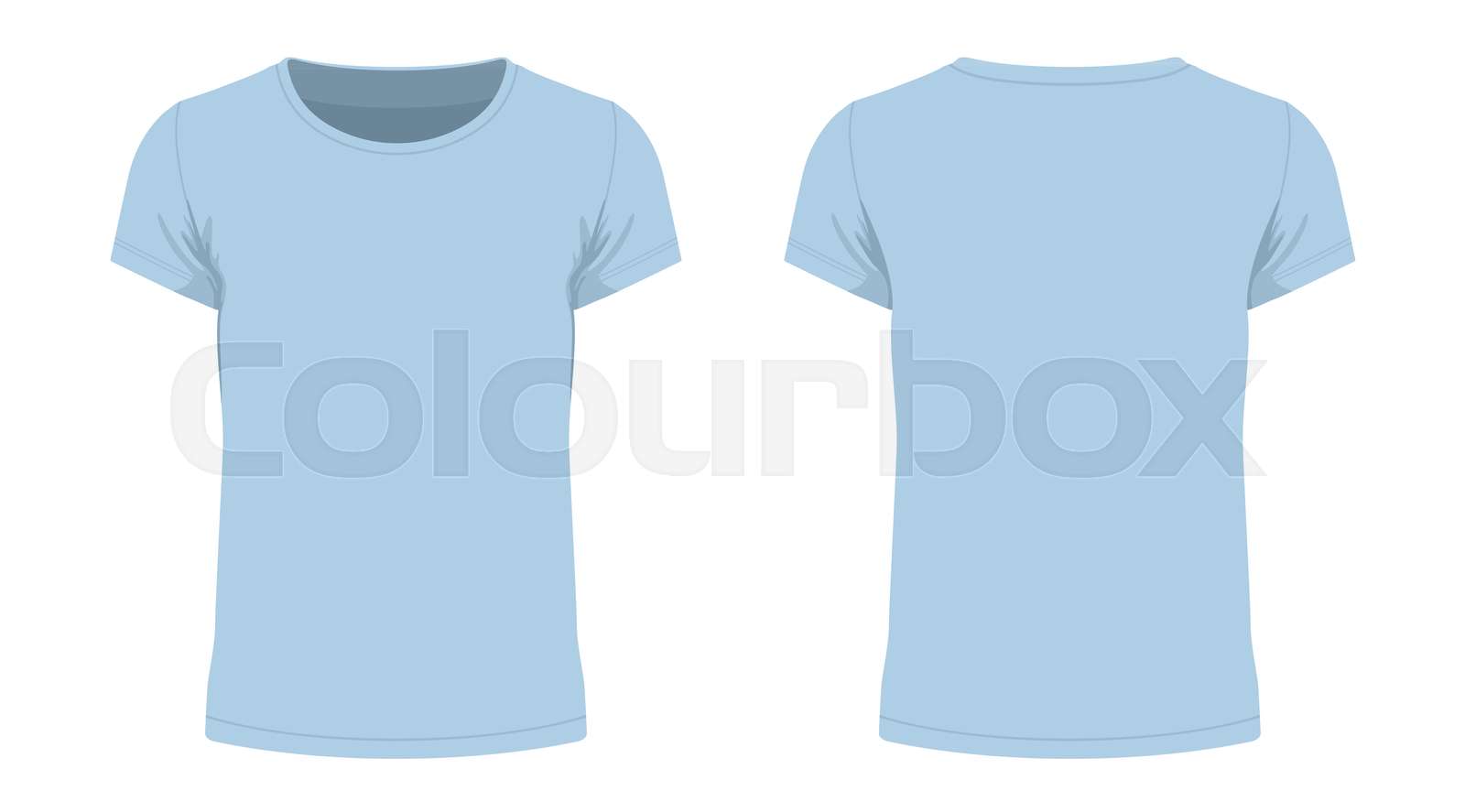 men's blue t-shirt | Stock vector | Colourbox