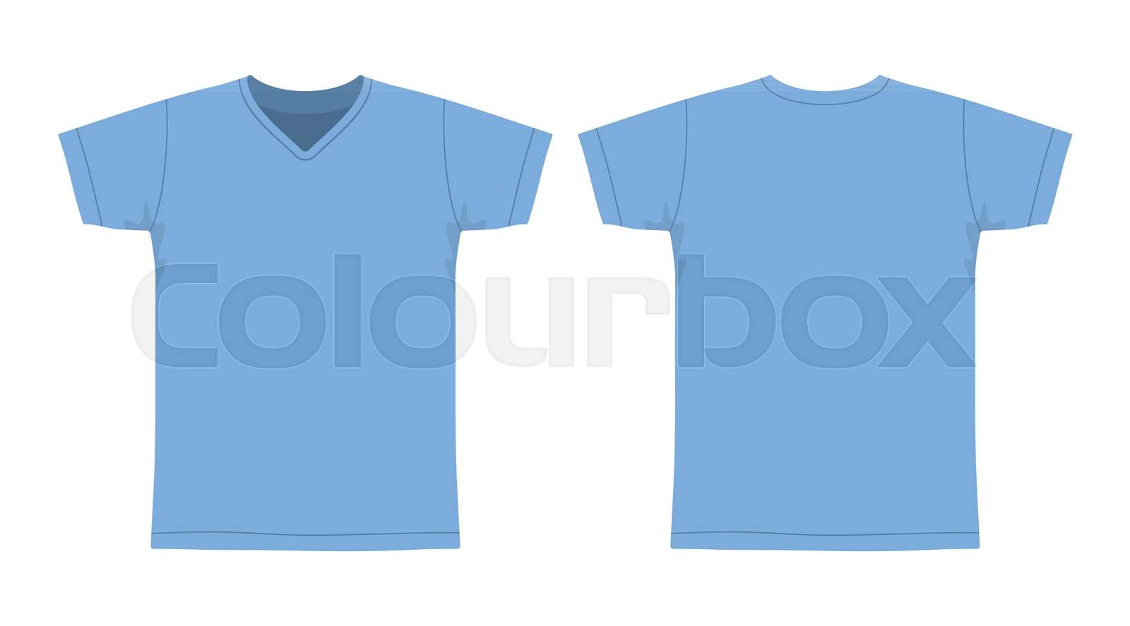 men's blue t-shirt | Stock vector | Colourbox