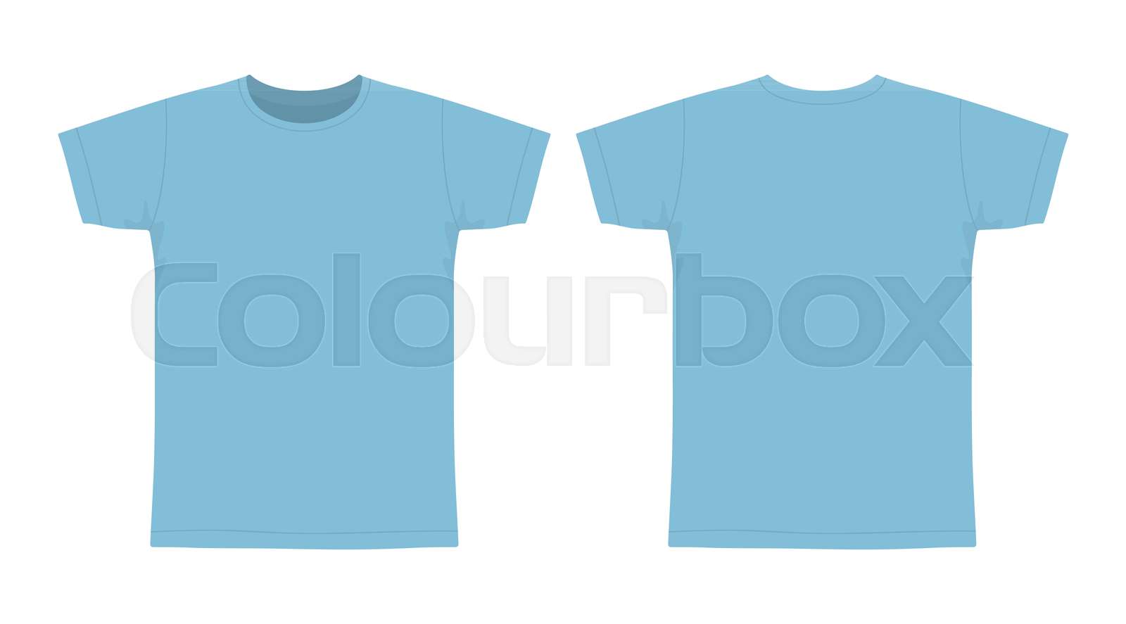 men's blue t-shirt | Stock vector | Colourbox