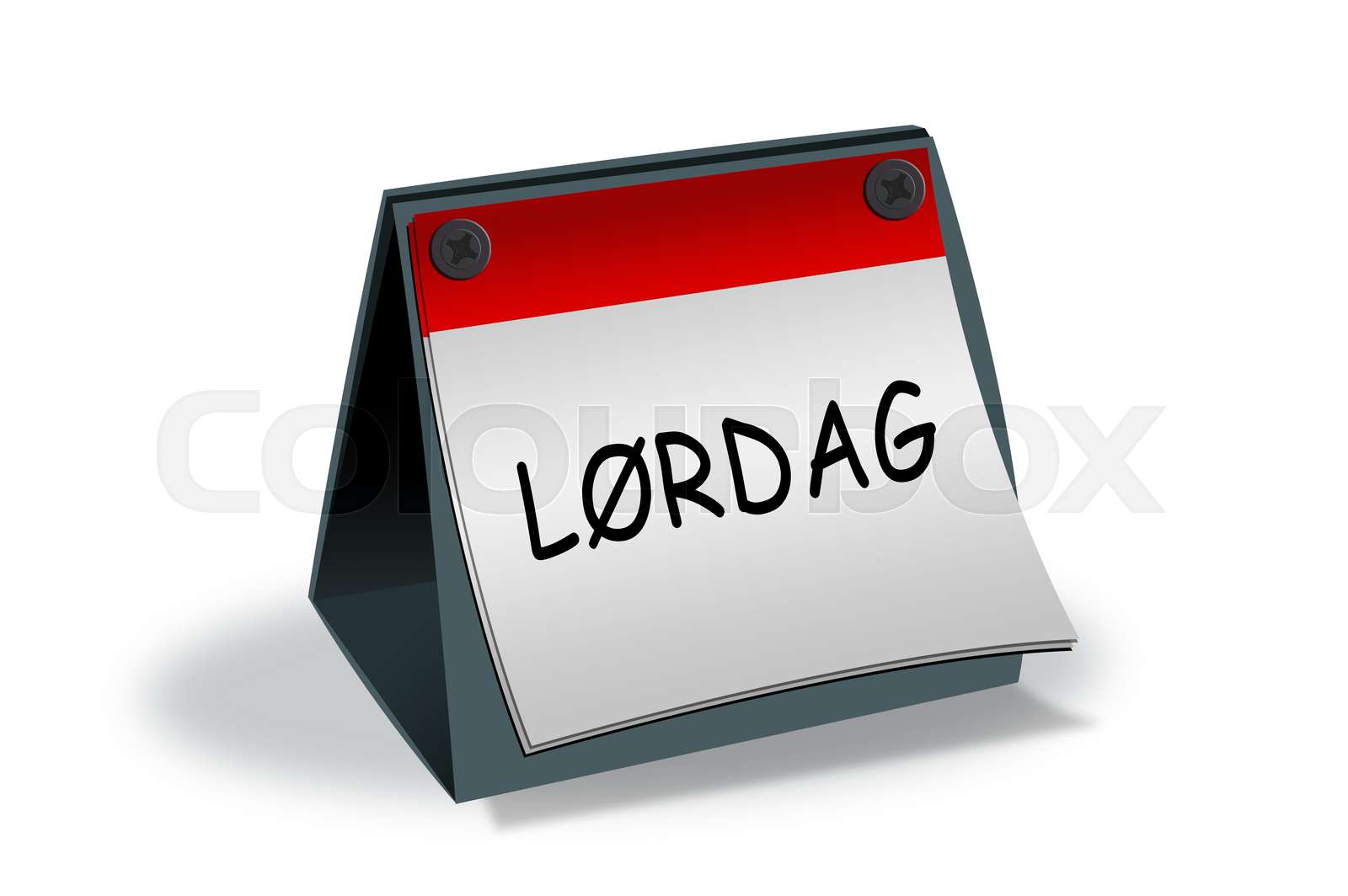 lørdag skrevet i kalender | Stock foto | Colourbox