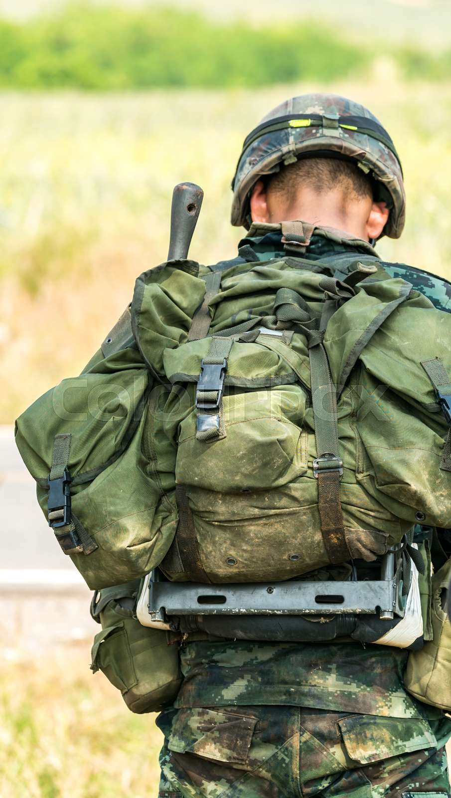 Soldier ready for war combat | Stock image | Colourbox