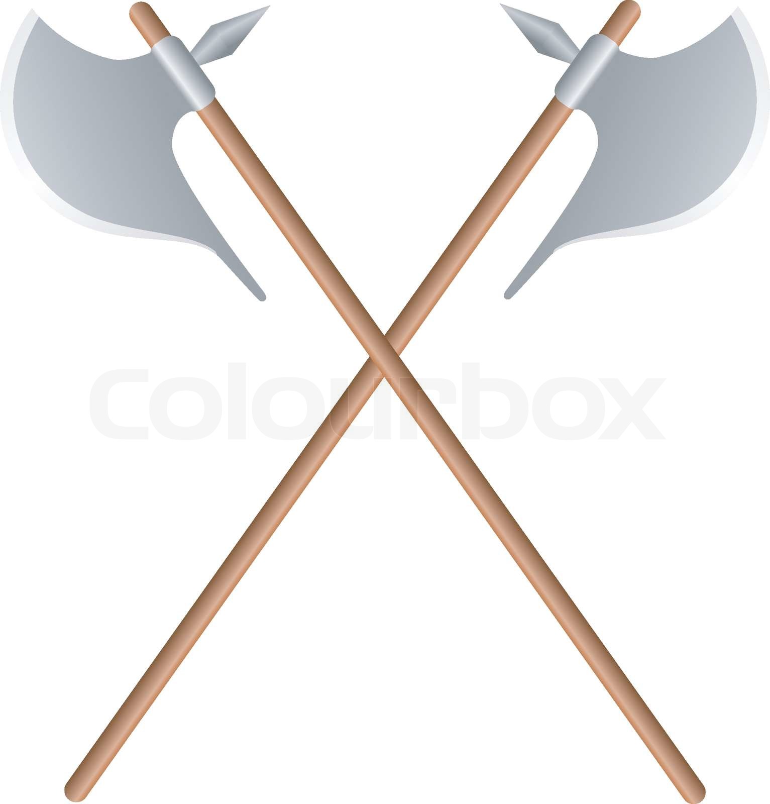 Vector illustration halberds | Stock vector | Colourbox