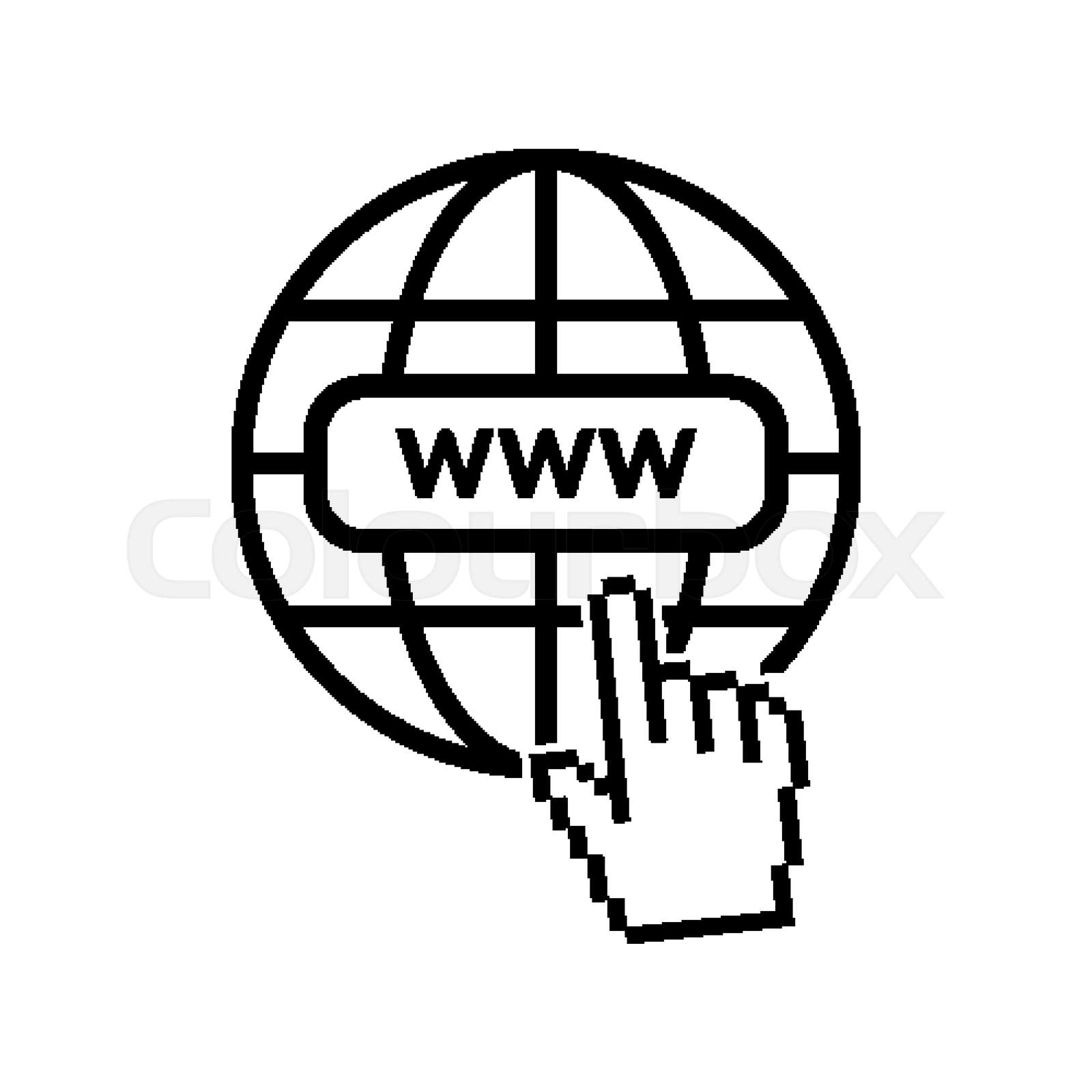 Internet icon illustration | Stock vector | Colourbox