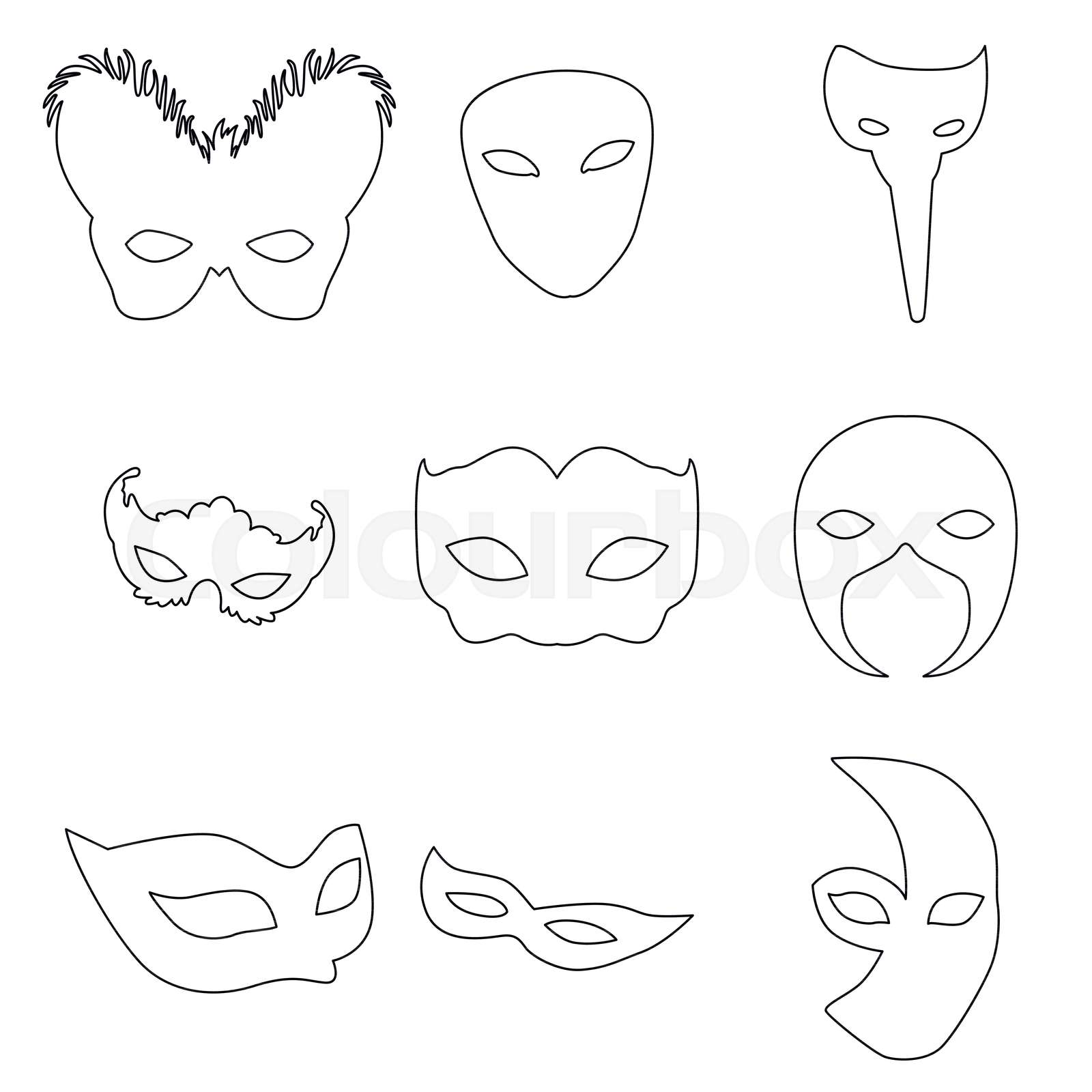 Masquerade Mask Template Printable