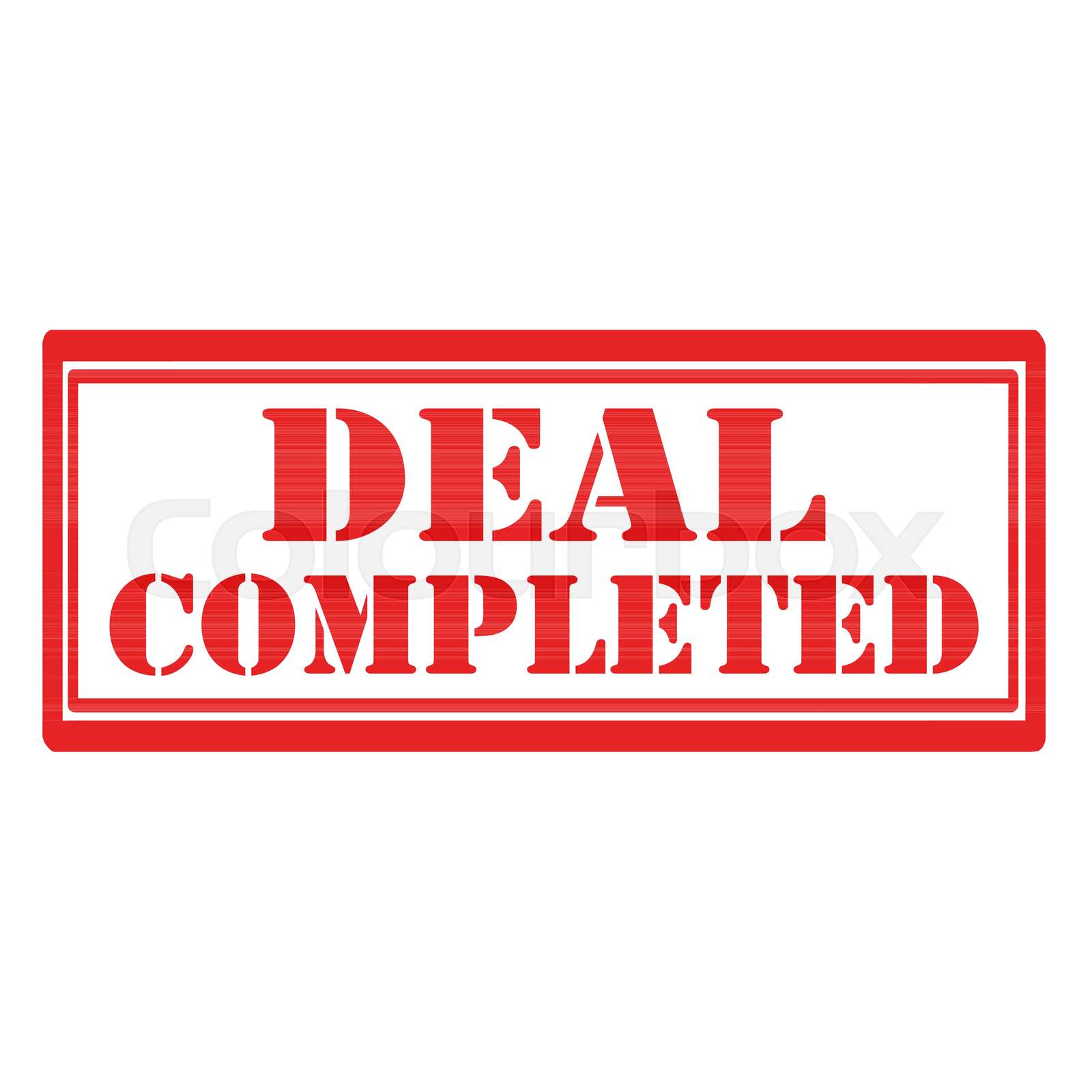 Deal Completed-stamp | Stock vector | Colourbox