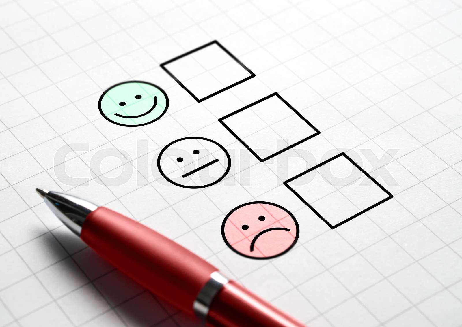 Customer satisfaction survey and questionnaire concept. Giving feedback ...