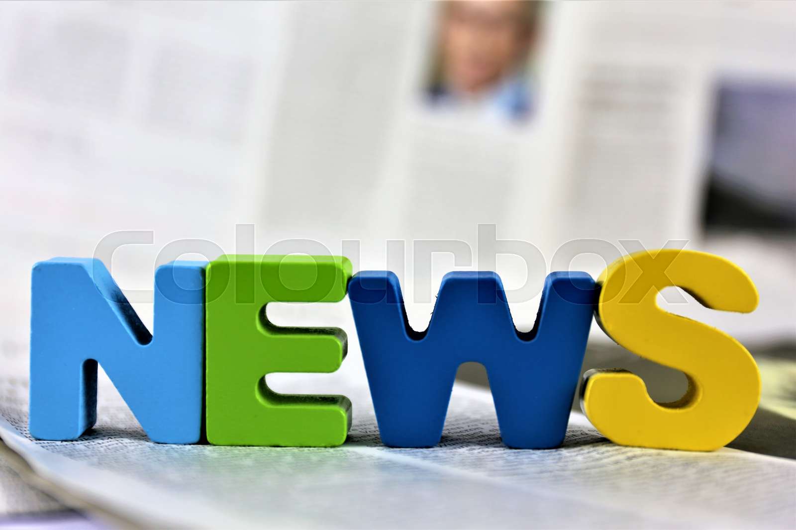 nyhed, logo, nyhedsbrev | Stock foto | Colourbox