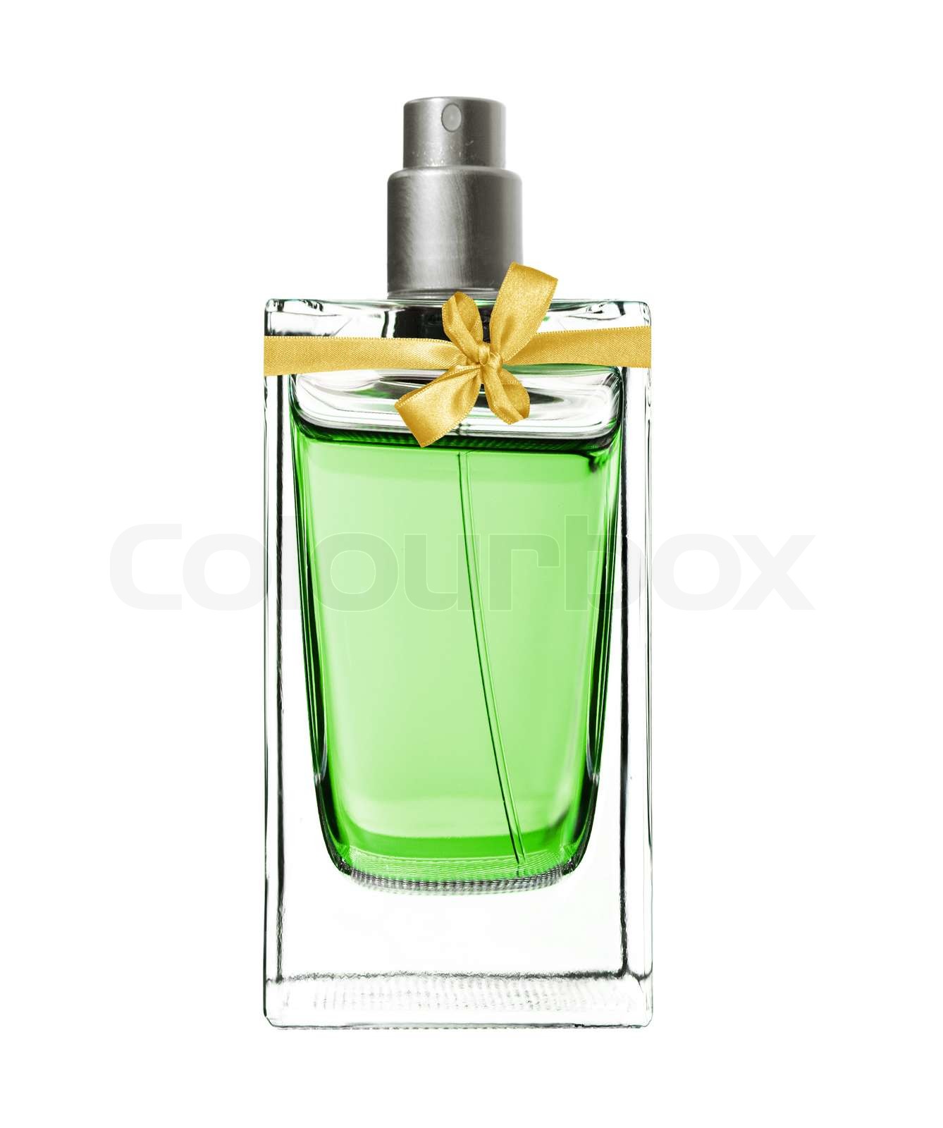 Frauen Parfüm in schöne Flasche isoliert auf weiß | Stock Bild | Colourbox