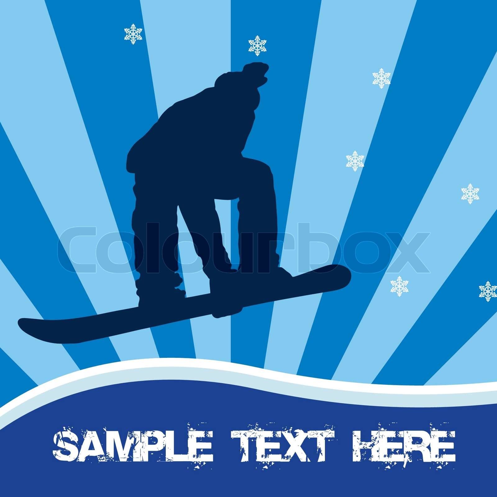 snowboarding vector | Stock vector | Colourbox