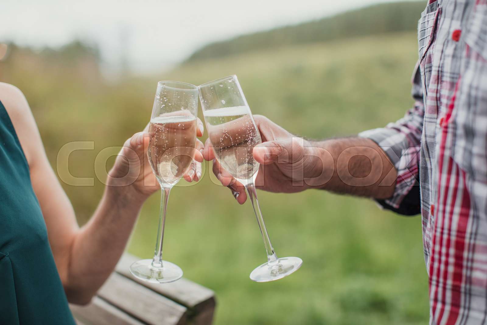 Anniversary Celebrations with Champagne | Stock image | Colourbox