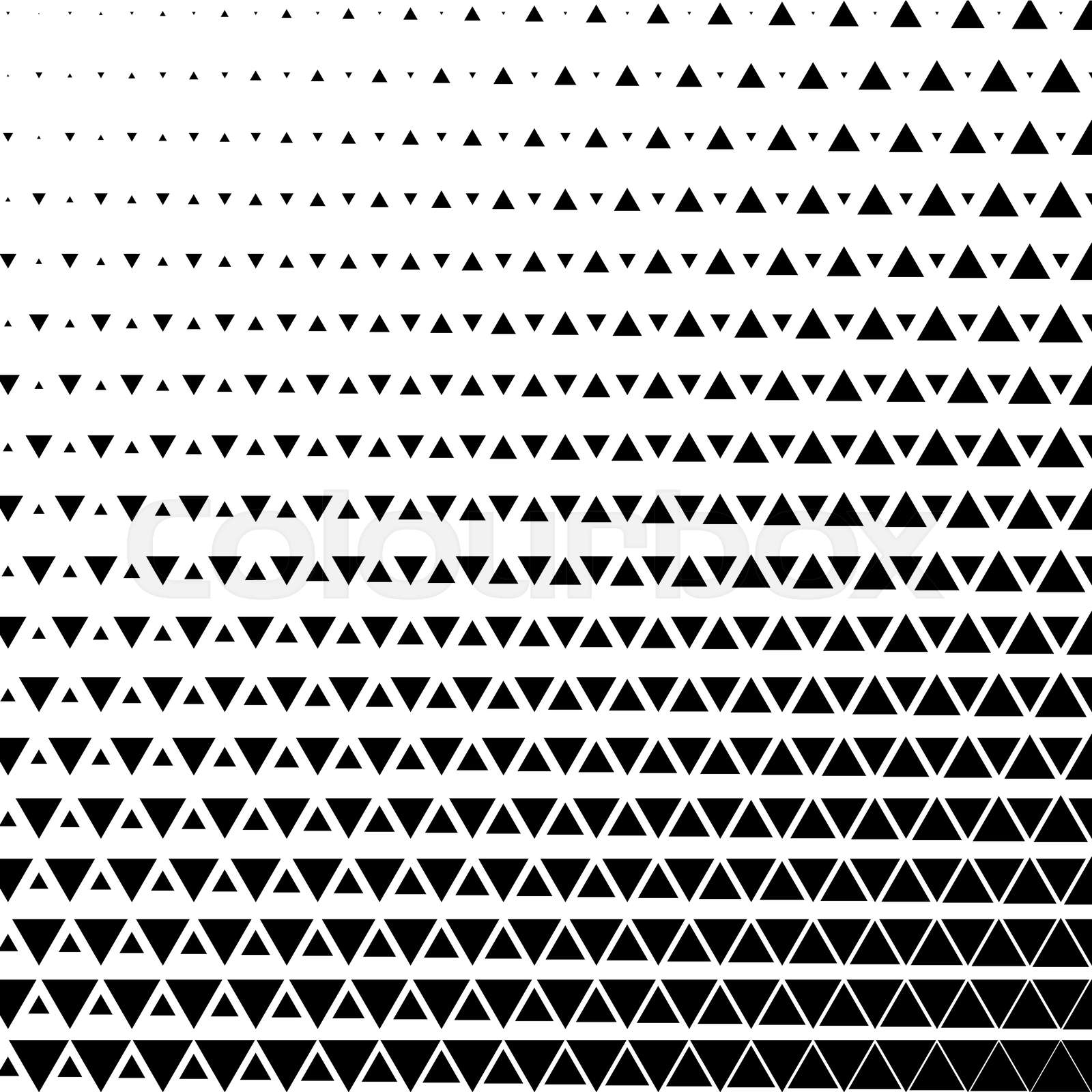 Abstract Geometric Black And White Graphic Design Print Halftone Triangle Pattern Vector