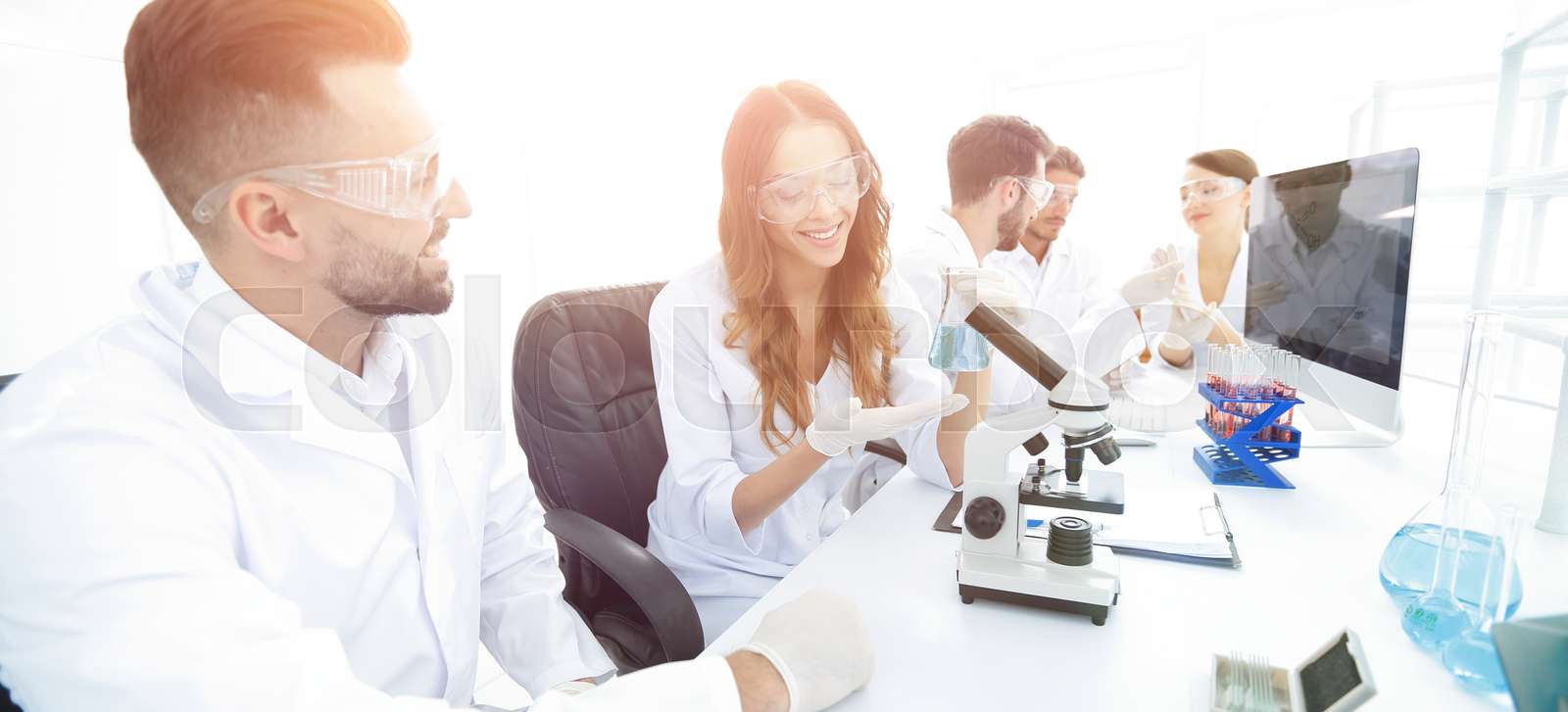 laboratory staff in the workplace | Stock image | Colourbox