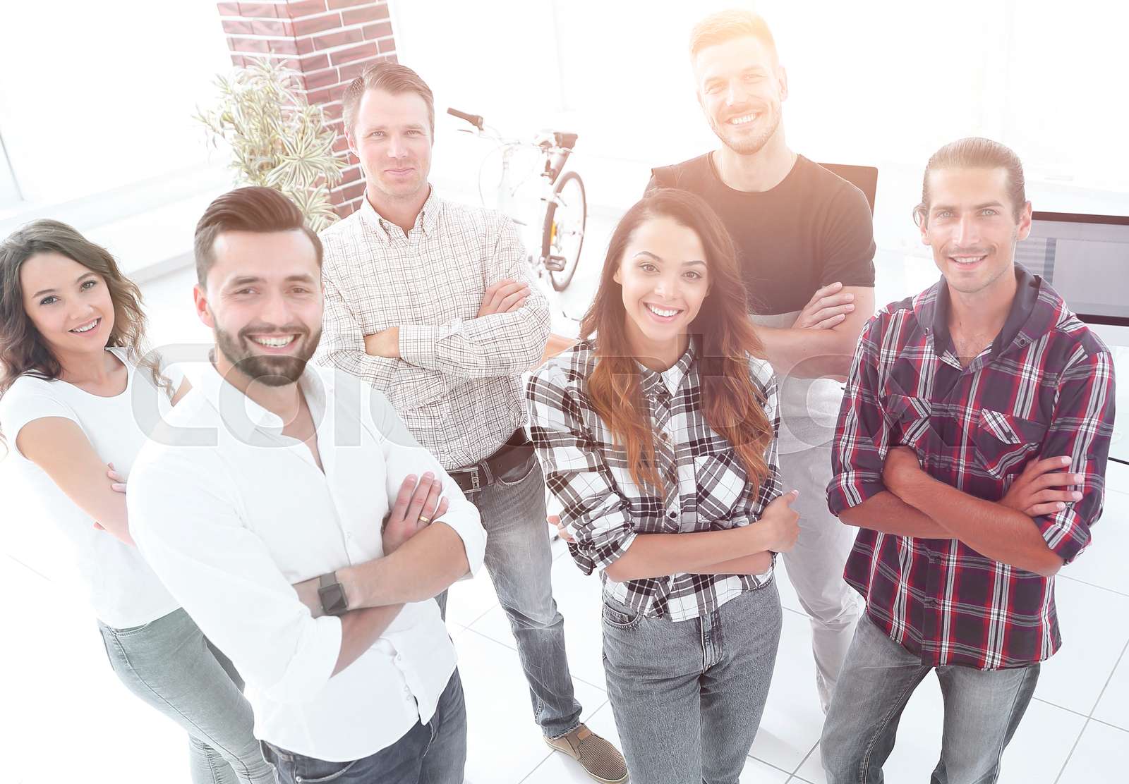 successful team of young people | Stock image | Colourbox