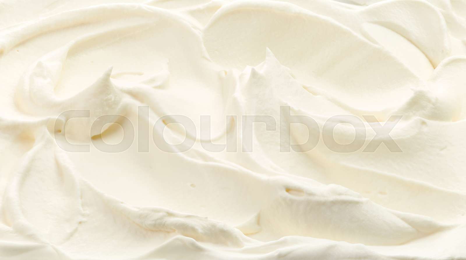 whipped cream texture | Stock image | Colourbox