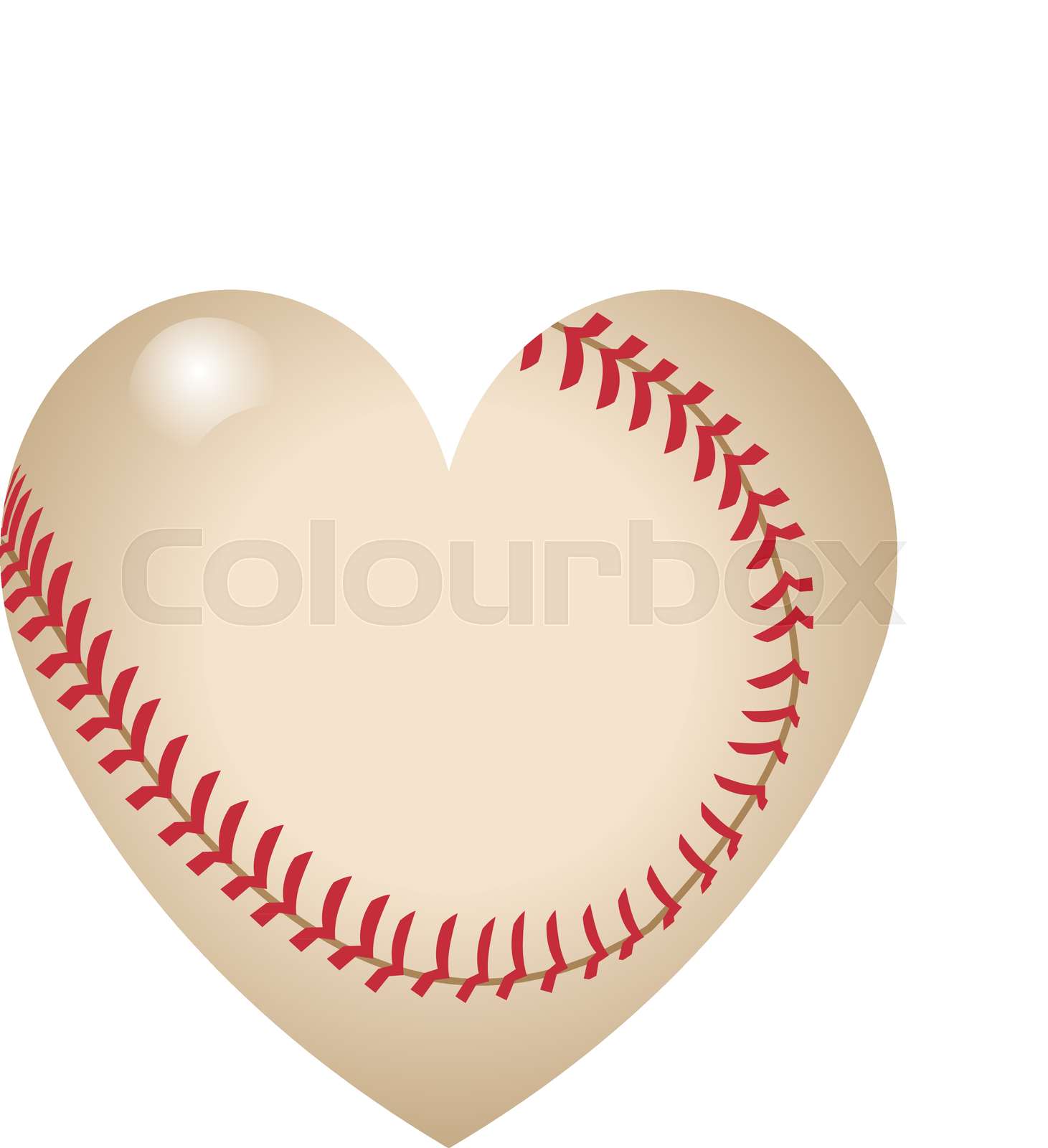 Heart Baseball | Stock vector | Colourbox