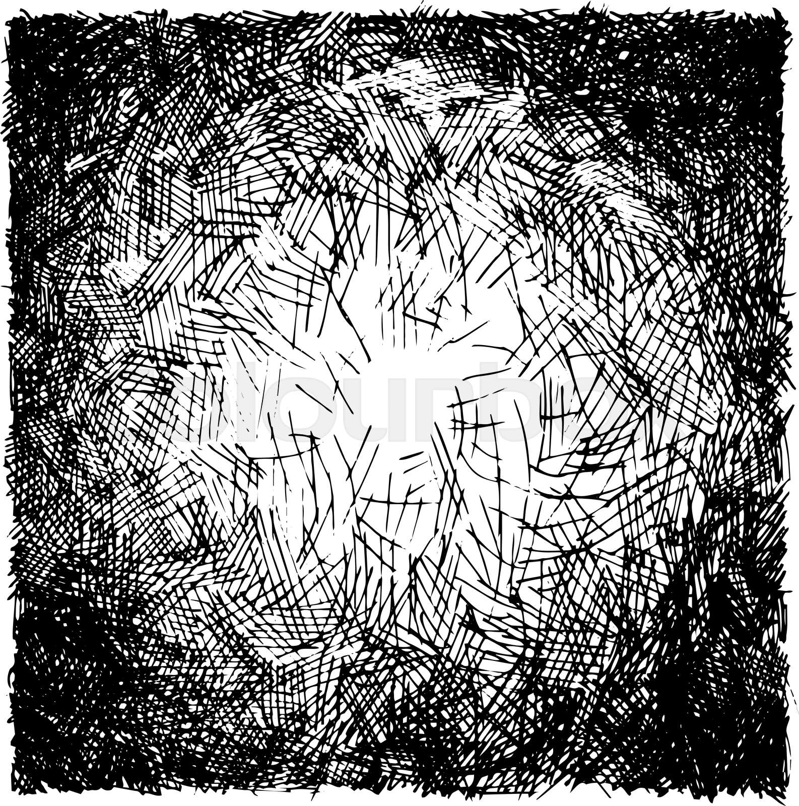 Rough hatching grunge texture | Stock vector | Colourbox