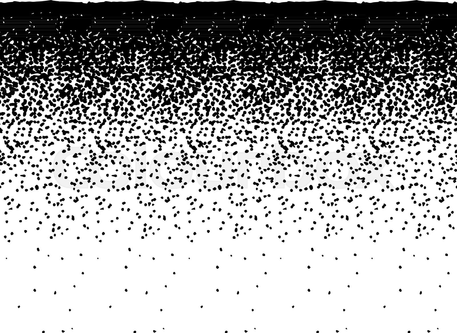 Horizontal seamless pattern of stippled gradient | Stock vector | Colourbox
